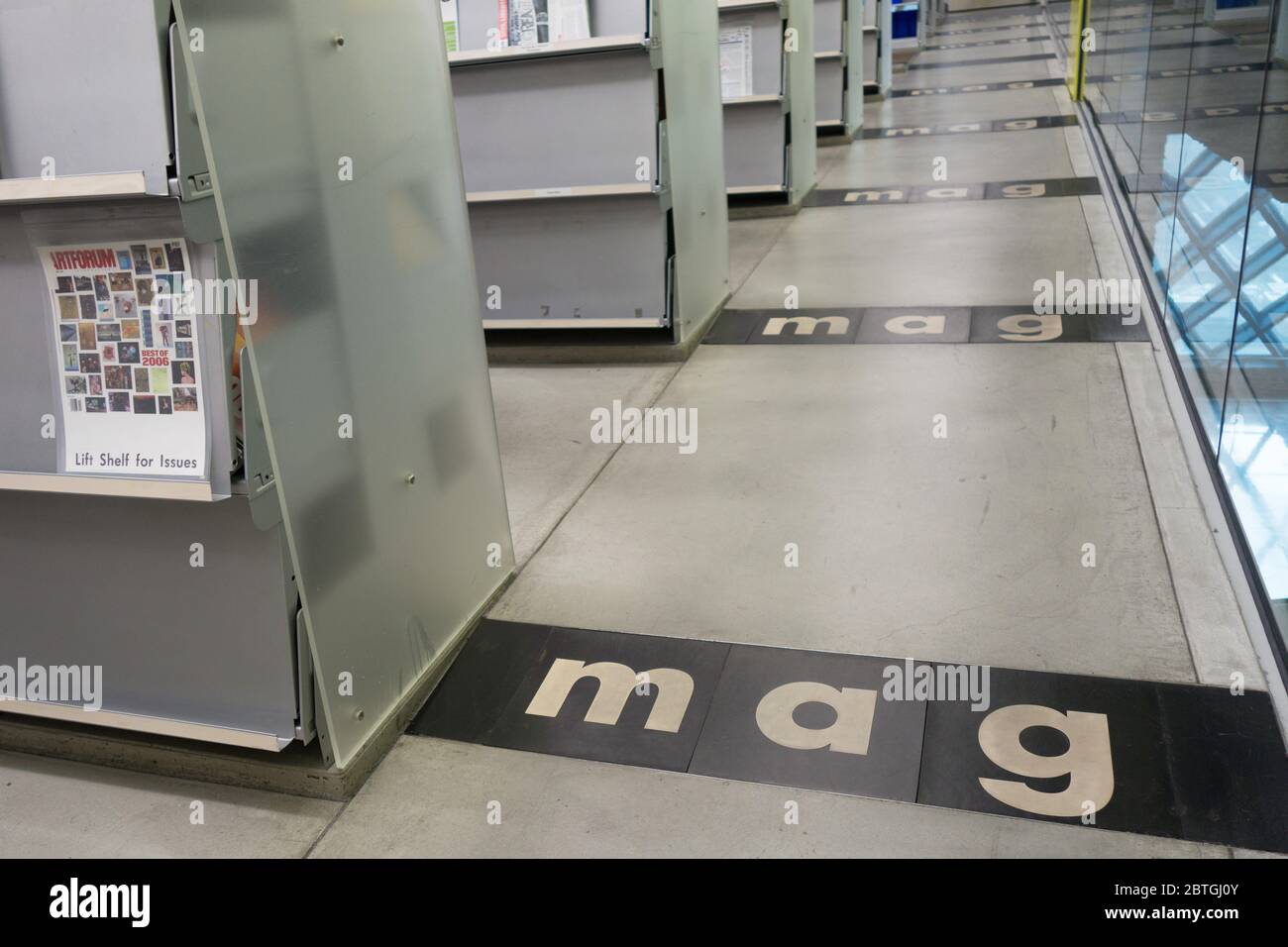 The magazine section at the Seattle Public Library, Central Library, in ...