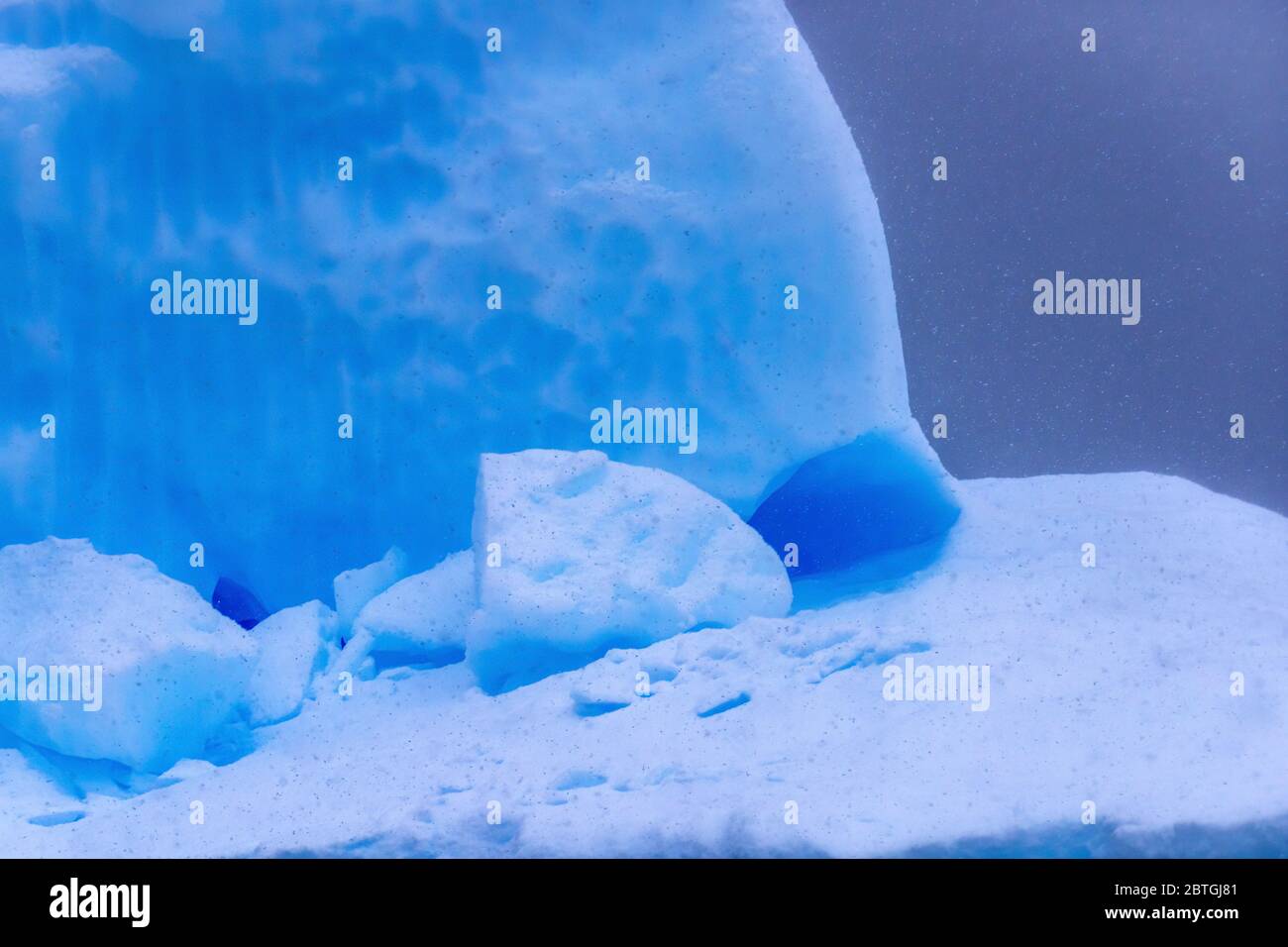 Snowing Blue Iceberg Abstract Closeup Paradise Bay Skintorp Cove ...
