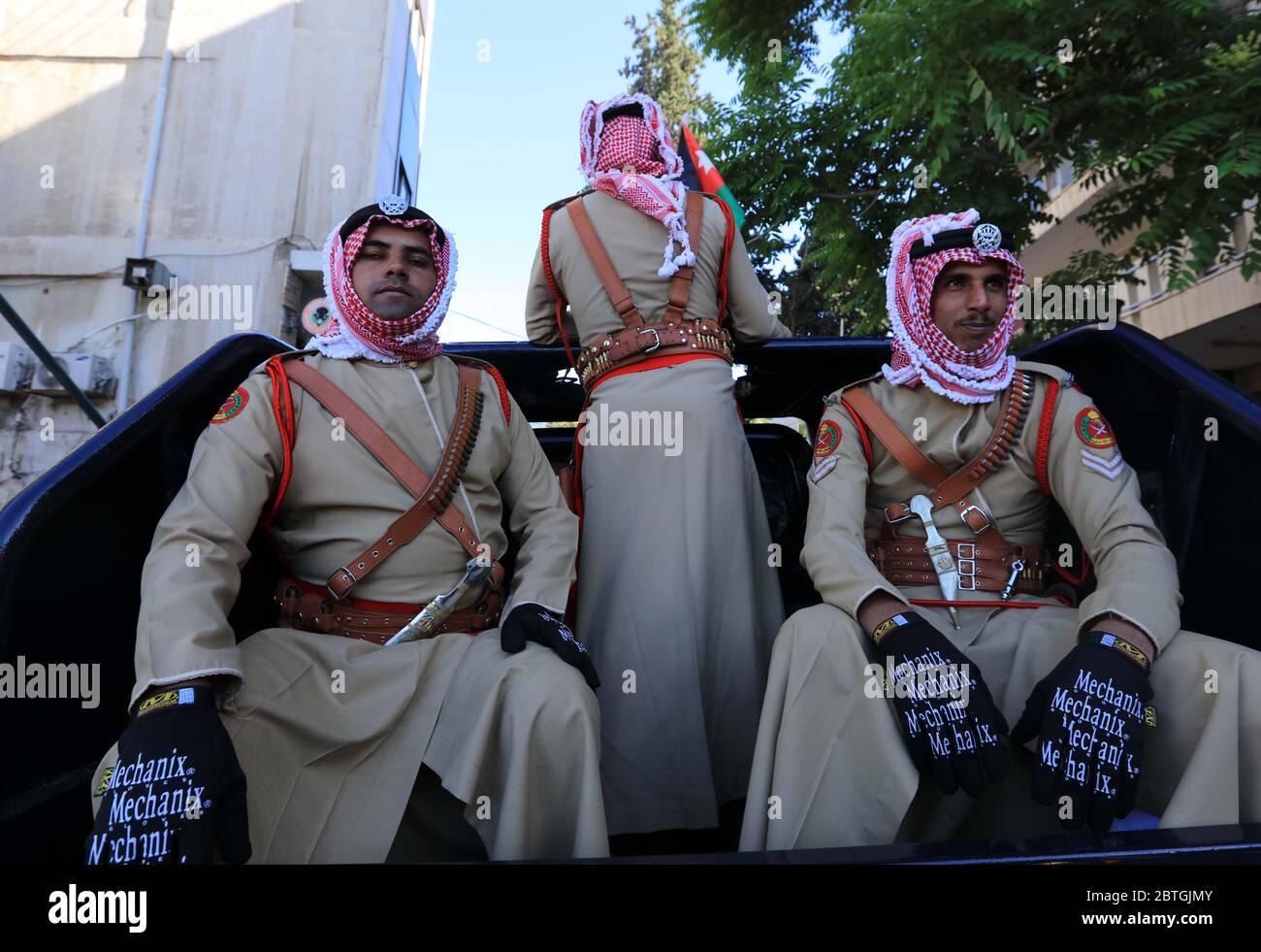 Amman, Jordan. 25th May, 2020. Soldiers attend a military parade during ...