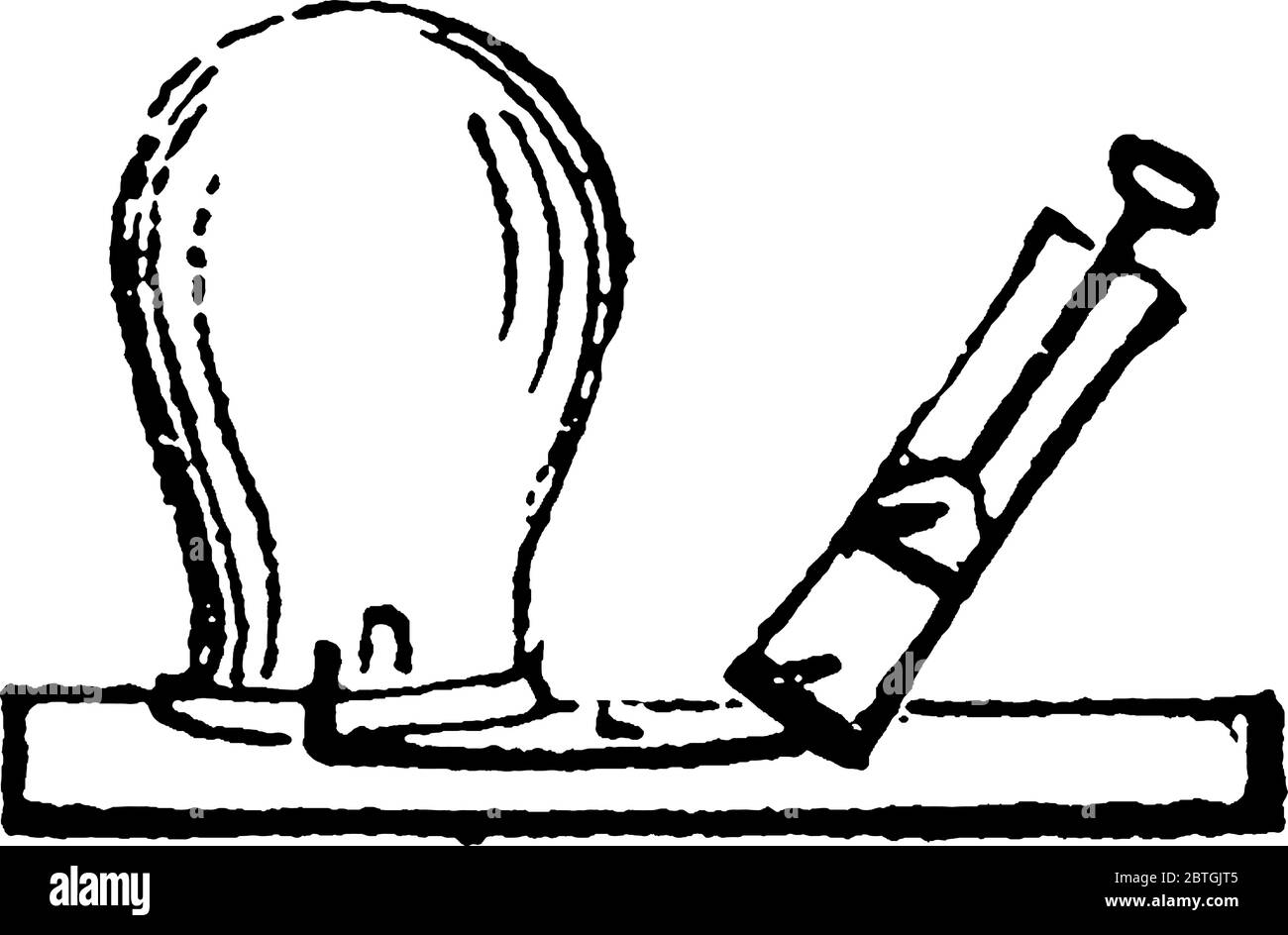 A machine for removing air out of any given vessel, vintage line ...