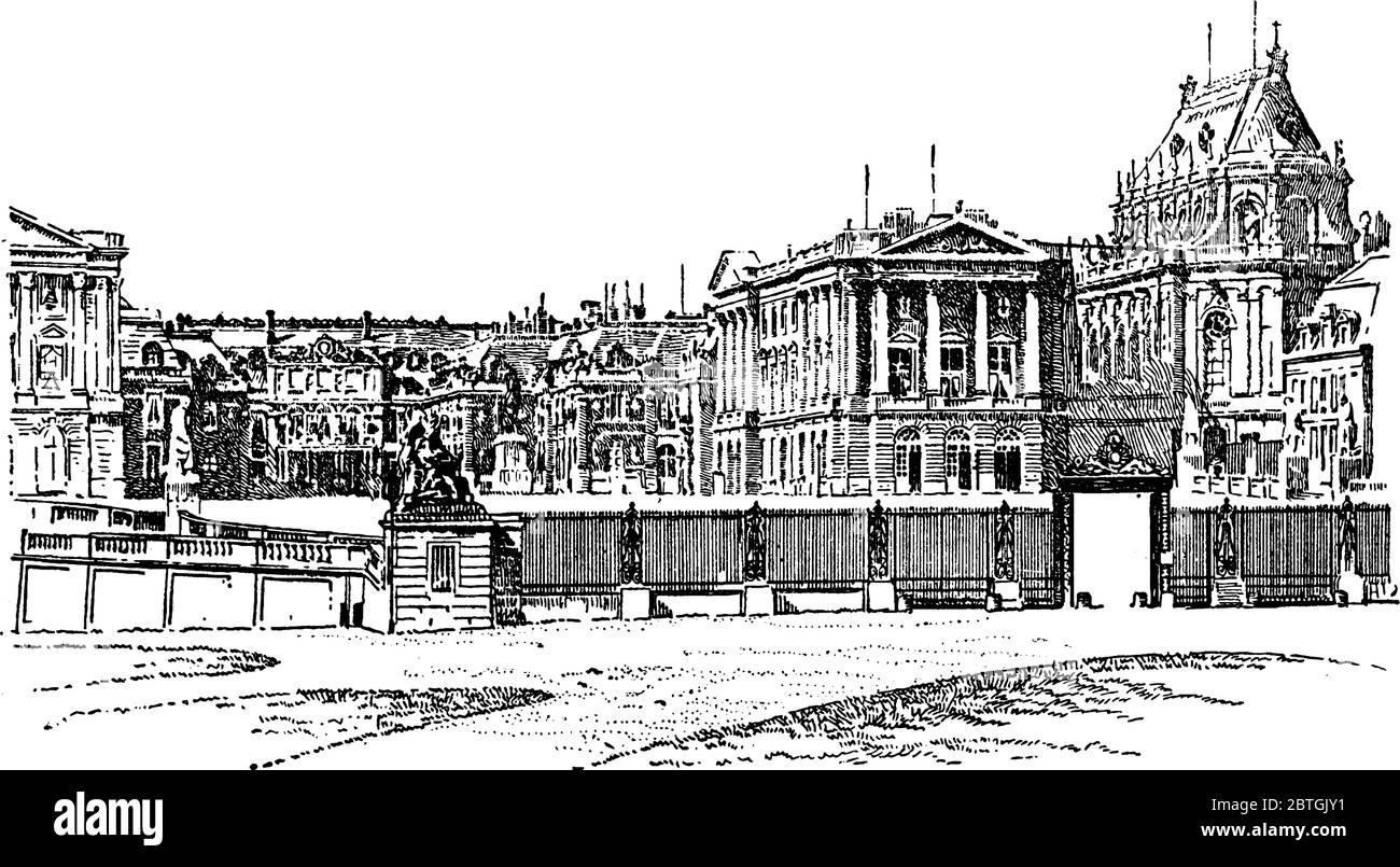 Image showing a building which is a Palace in Paris, France, vintage ...