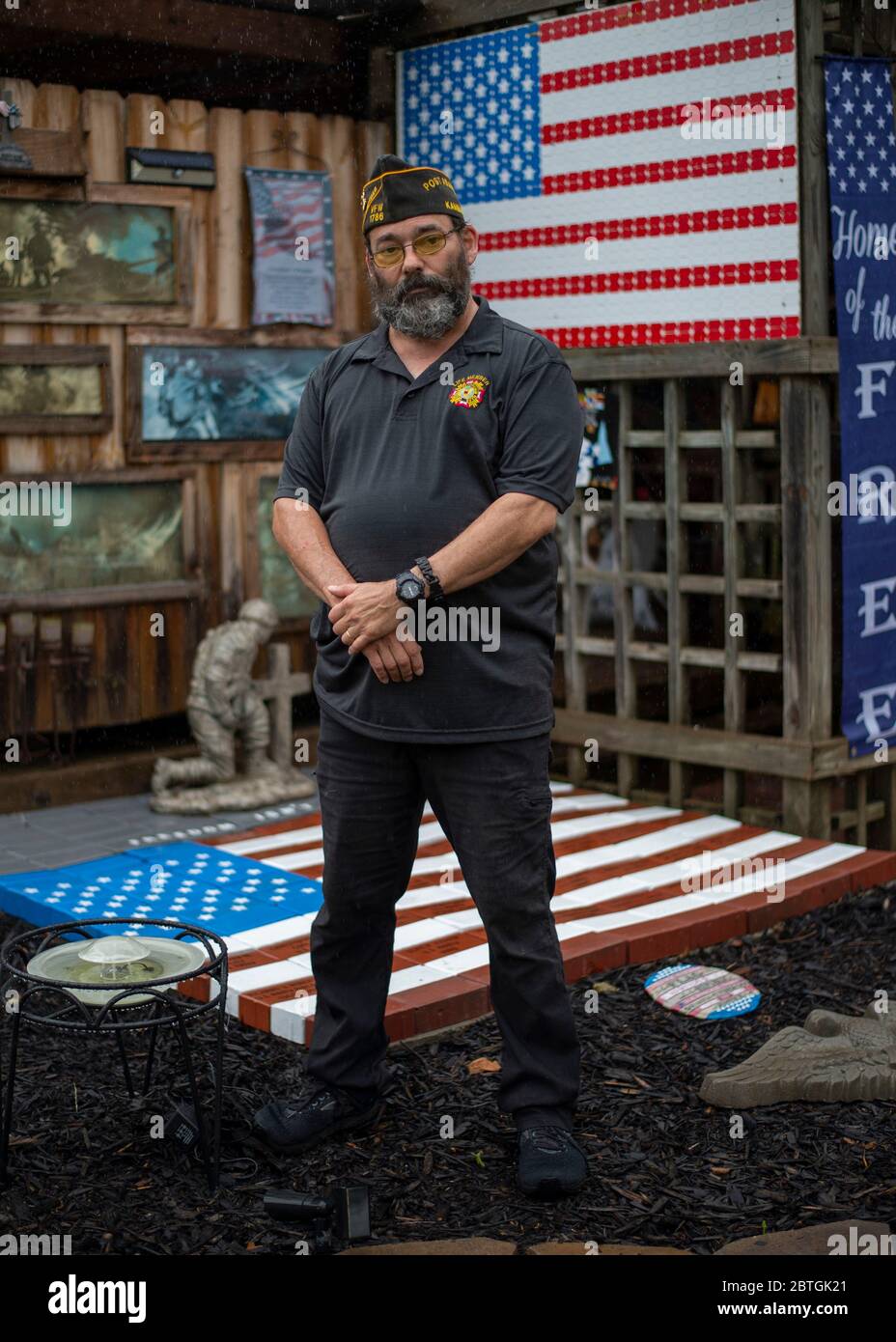 Manhattan, Kansas, USA. 25th May, 2020. CHRIS DUNHAM stands in the ...