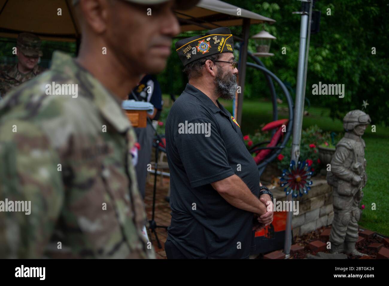 Manhattan, Kansas, USA. 25th May, 2020. From left, JIMMY OWEN II, LUIS ...
