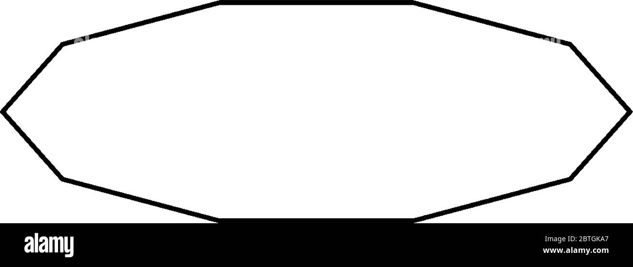 Twelve Sided Polygon, all sides are unequal in length and interior ...