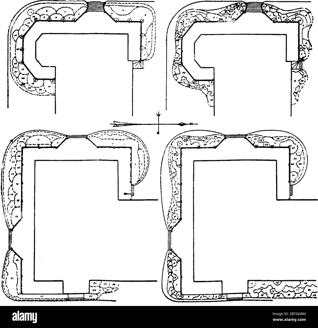 Planting borders Stock Vector Images - Alamy