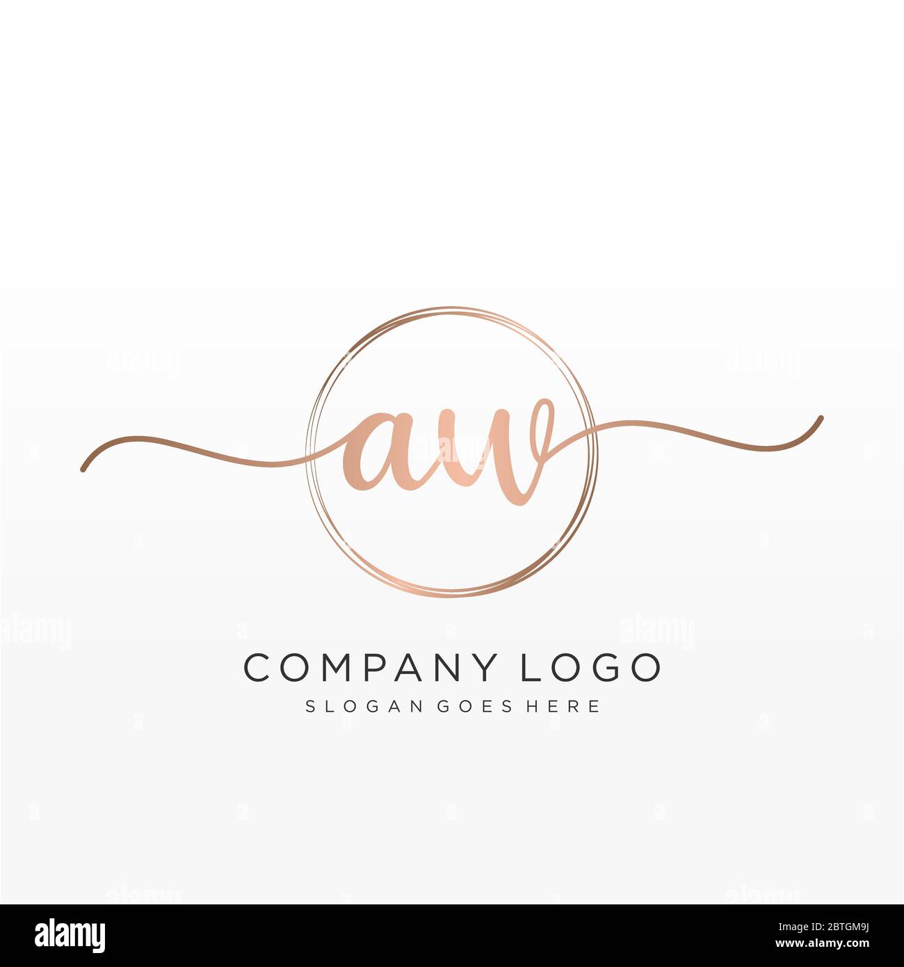 Aw modern logo Cut Out Stock Images & Pictures - Alamy