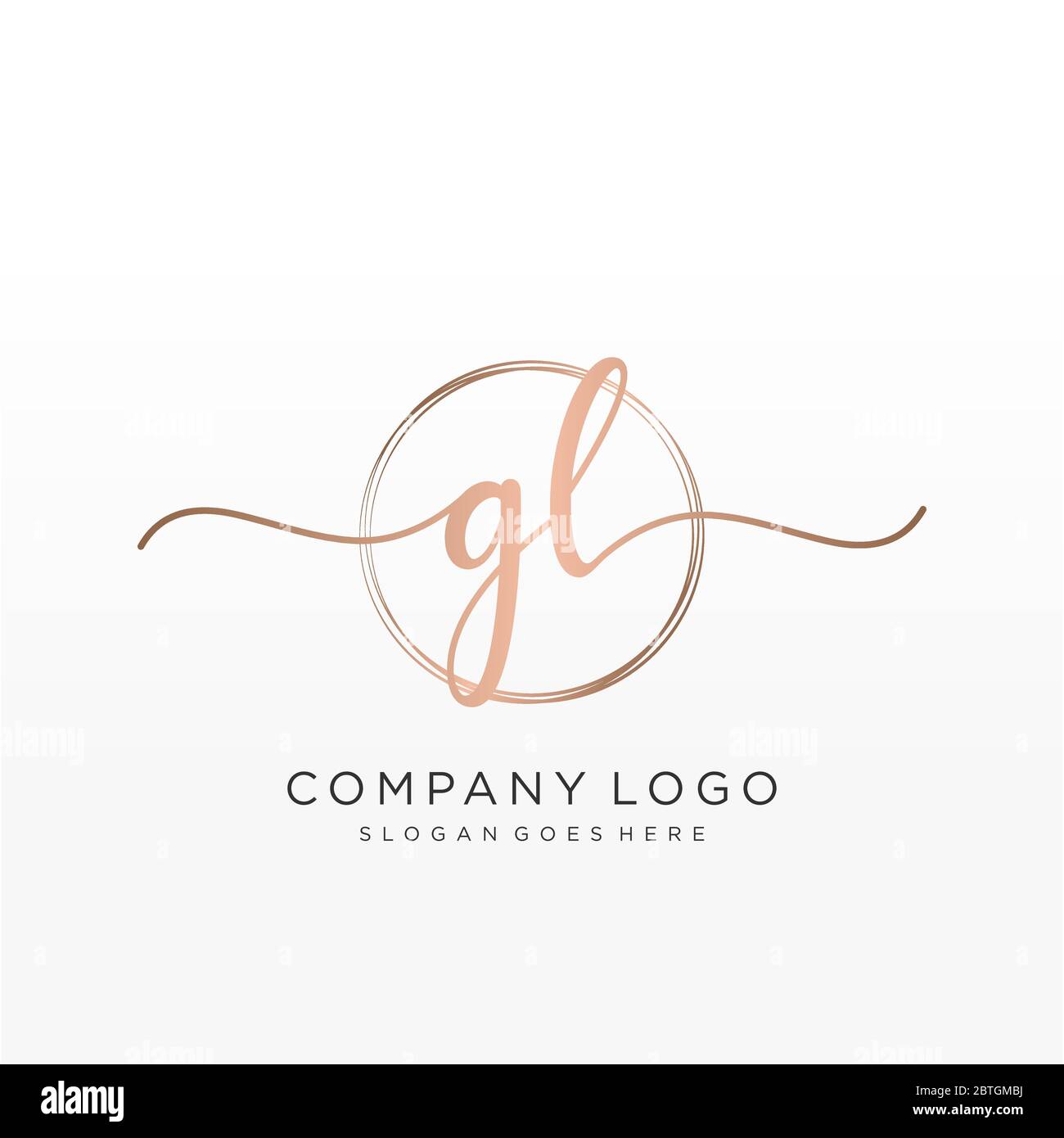 Gl initials logo Stock Vector Images - Alamy