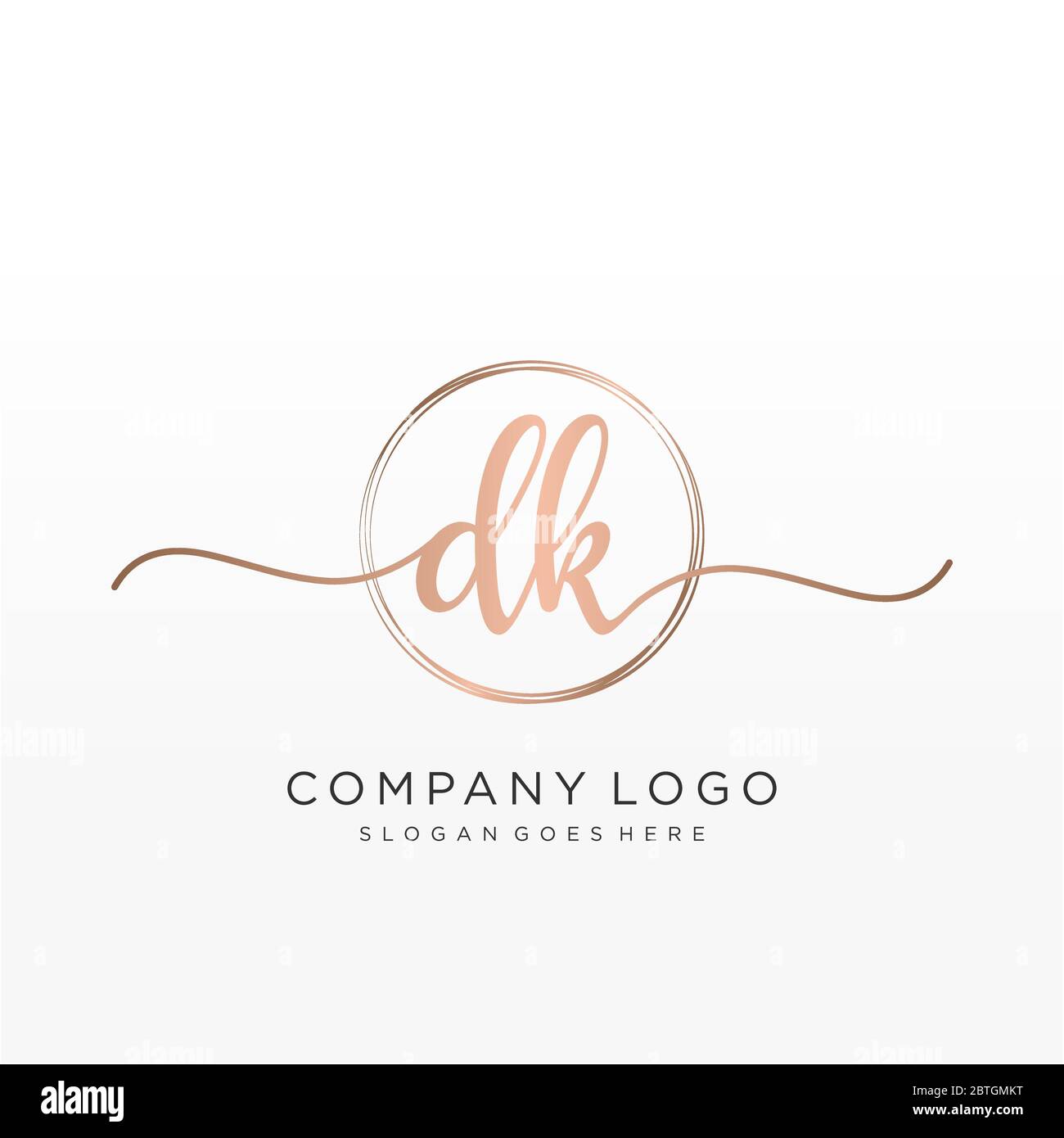 Dk initials logo Stock Vector Images - Alamy
