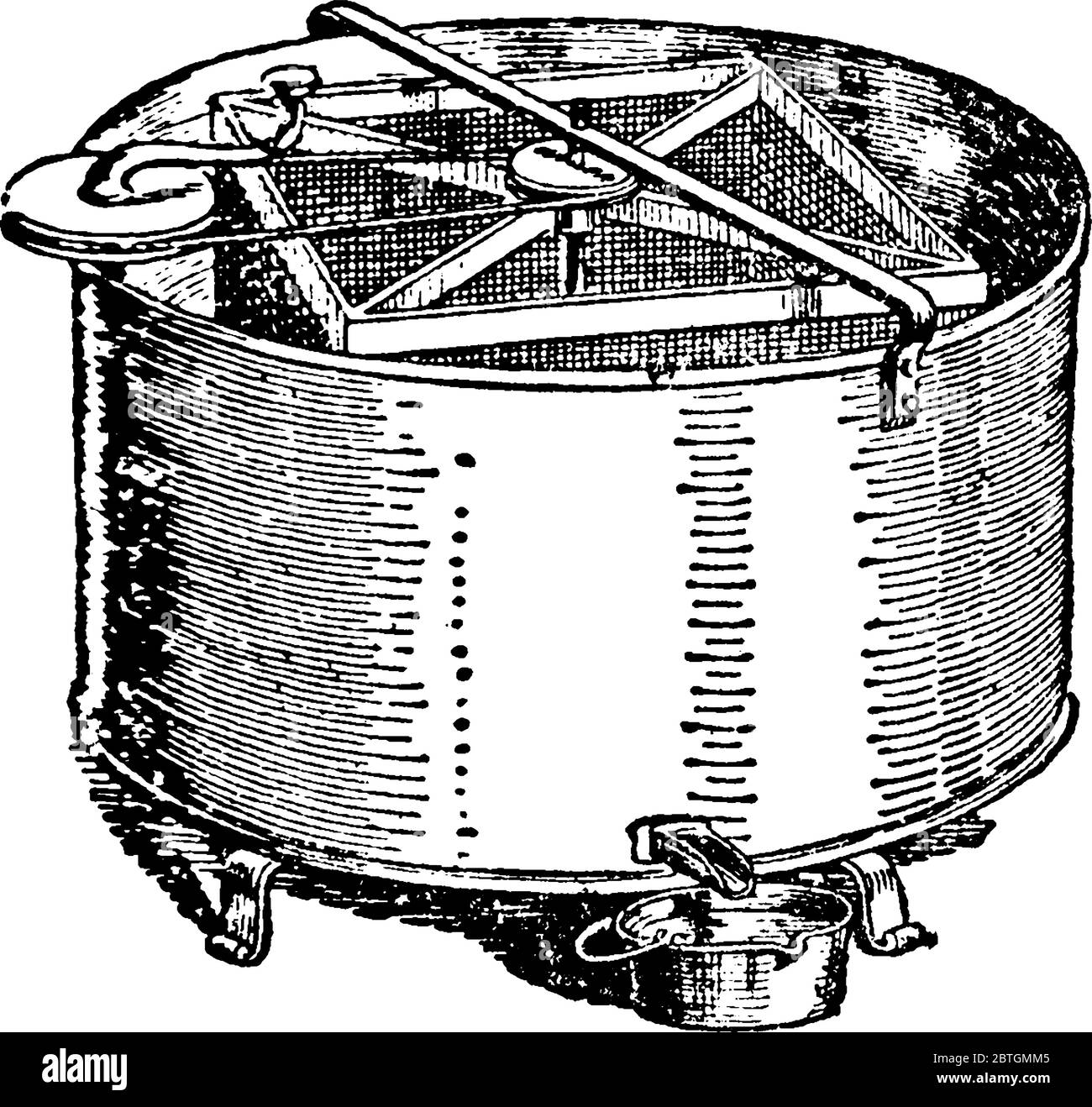 Extracting the honey Stock Vector Images - Alamy