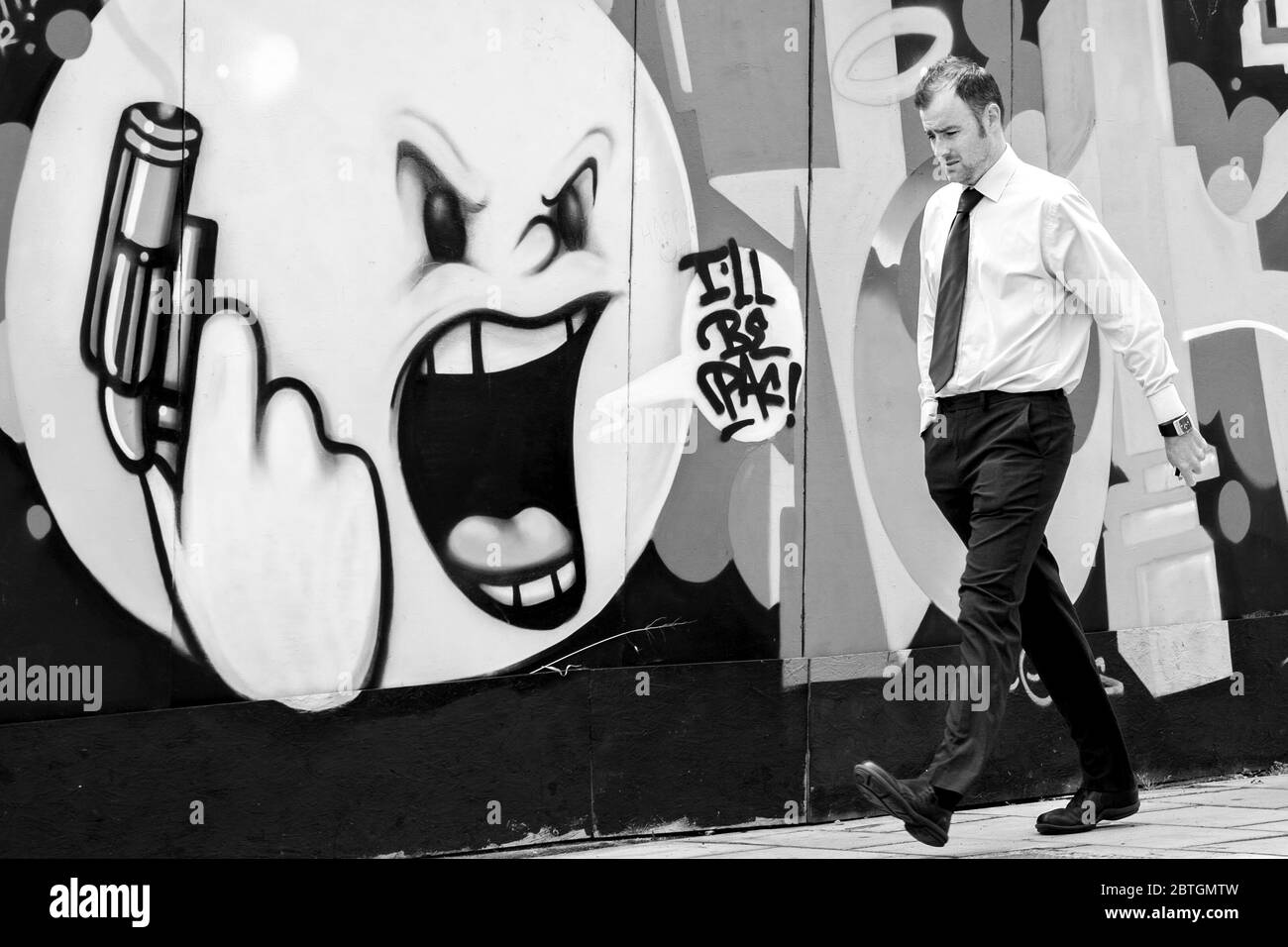 Man paint gun Black and White Stock Photos & Images - Alamy