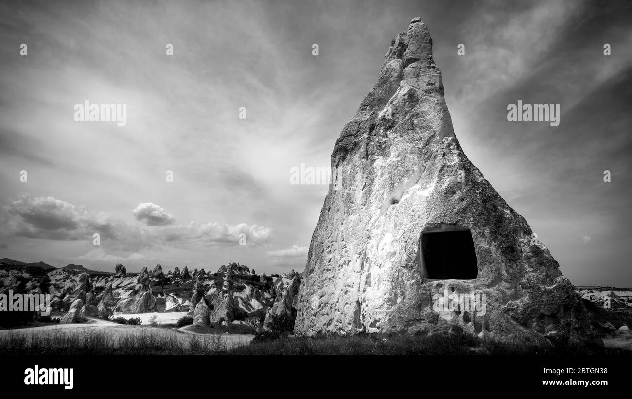 Natural cave formations Black and White Stock Photos & Images - Alamy