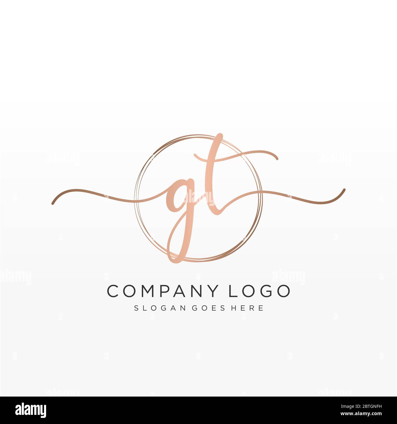 Initial letter gt vector vectors hi-res stock photography and images ...
