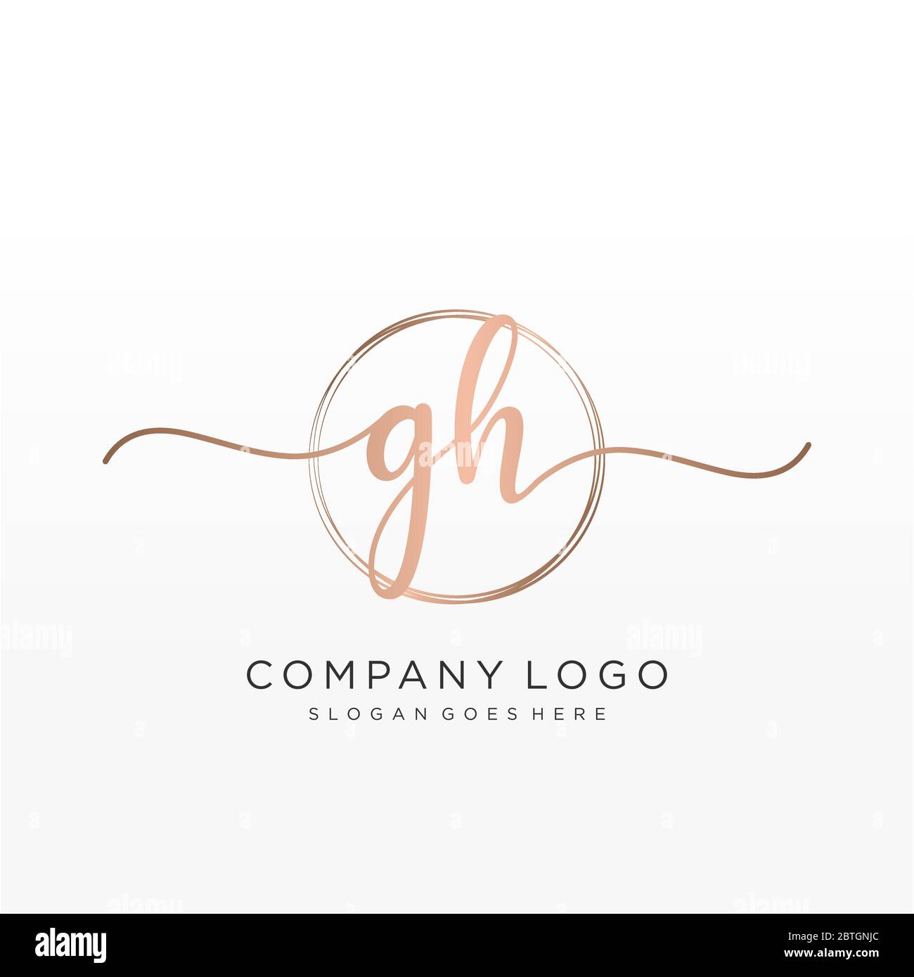 Gh initials vector vectors hi-res stock photography and images - Alamy