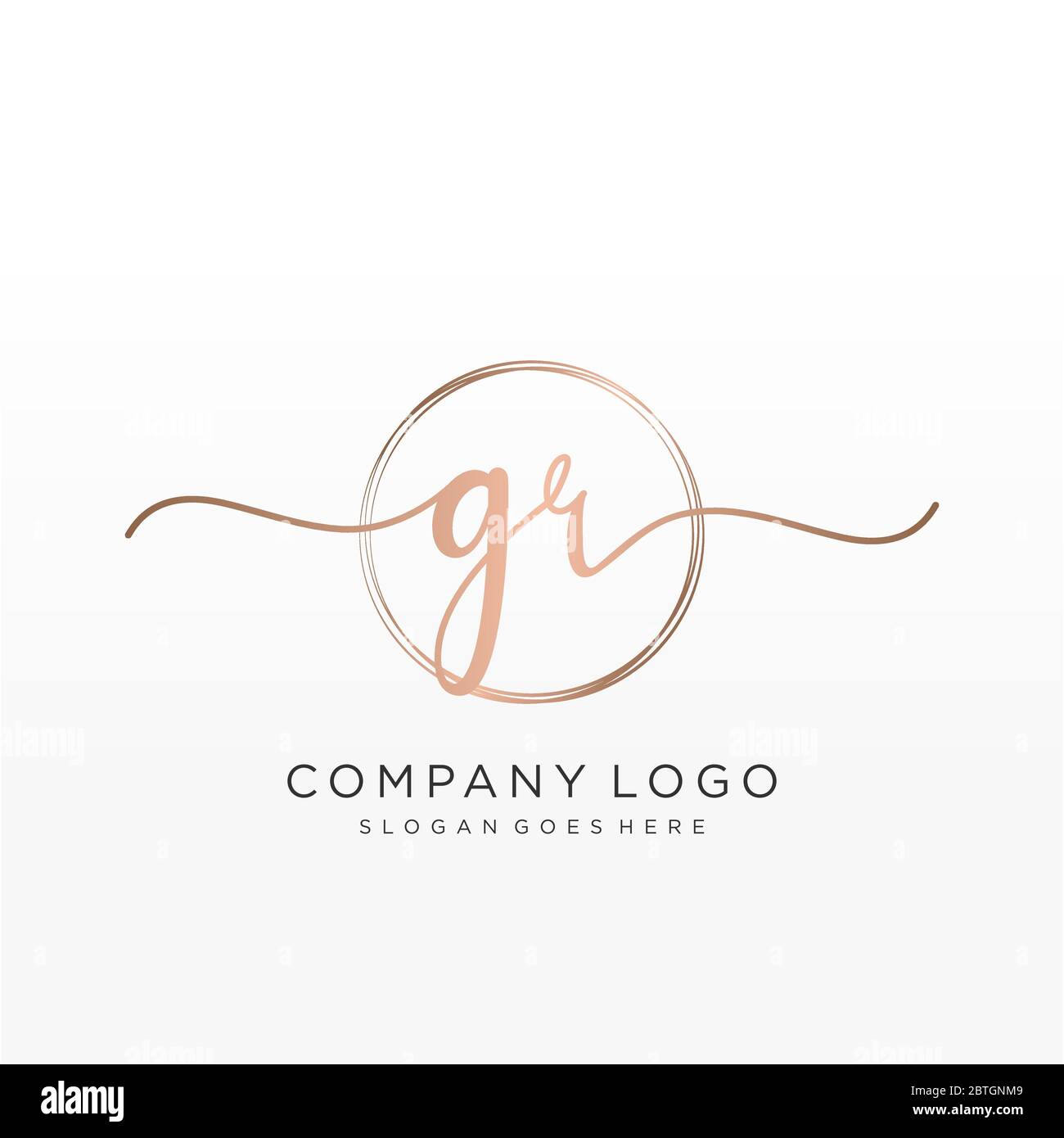 Gr initials logo Stock Vector Images - Alamy