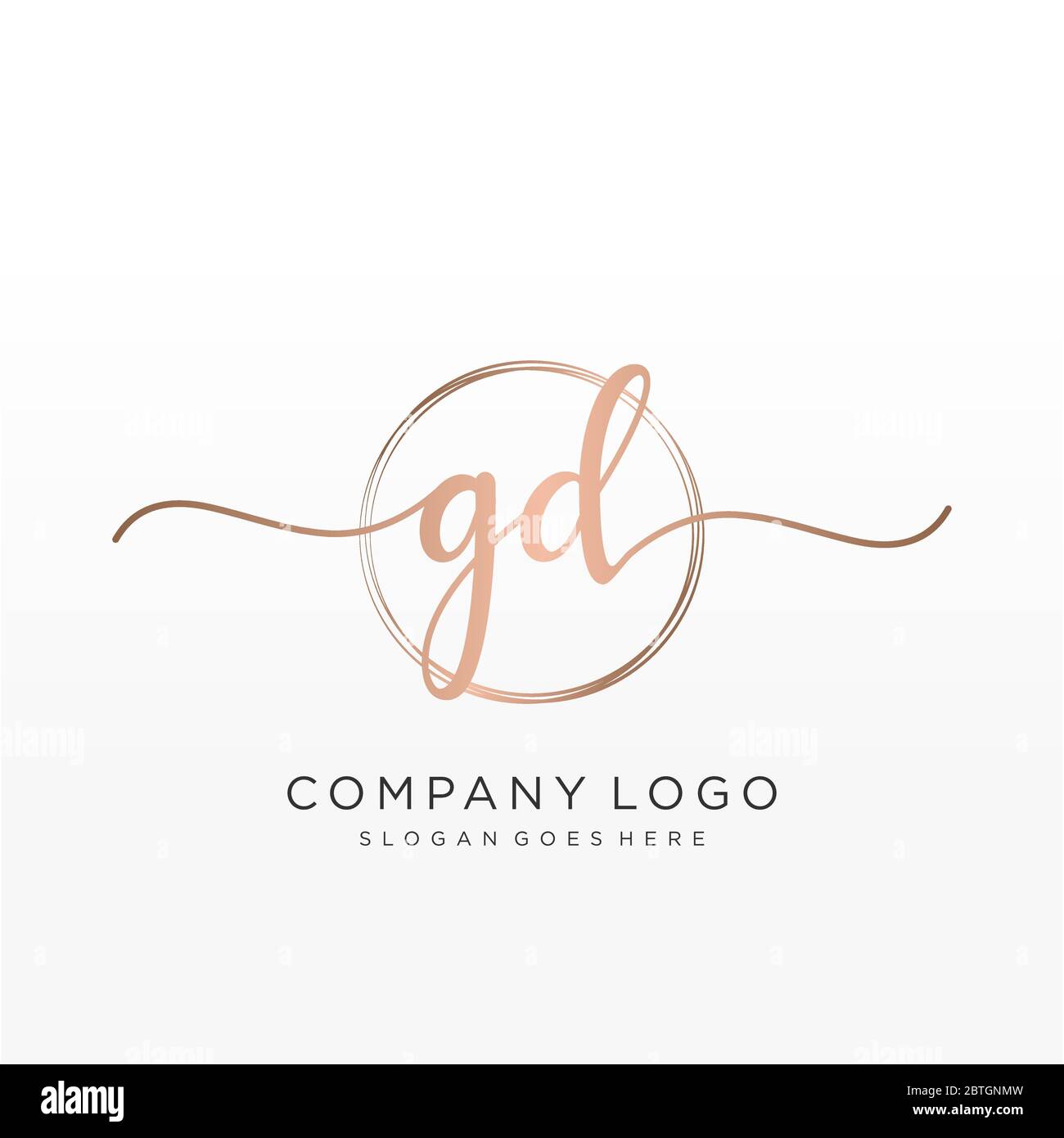 Gd initials logo Stock Vector Images - Alamy