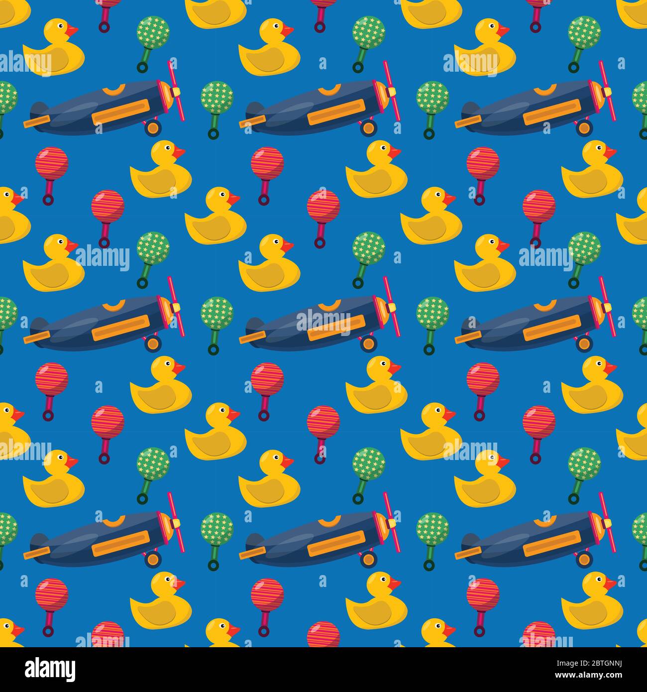 kids toys seamless pattern vector illustration background Stock Vector ...