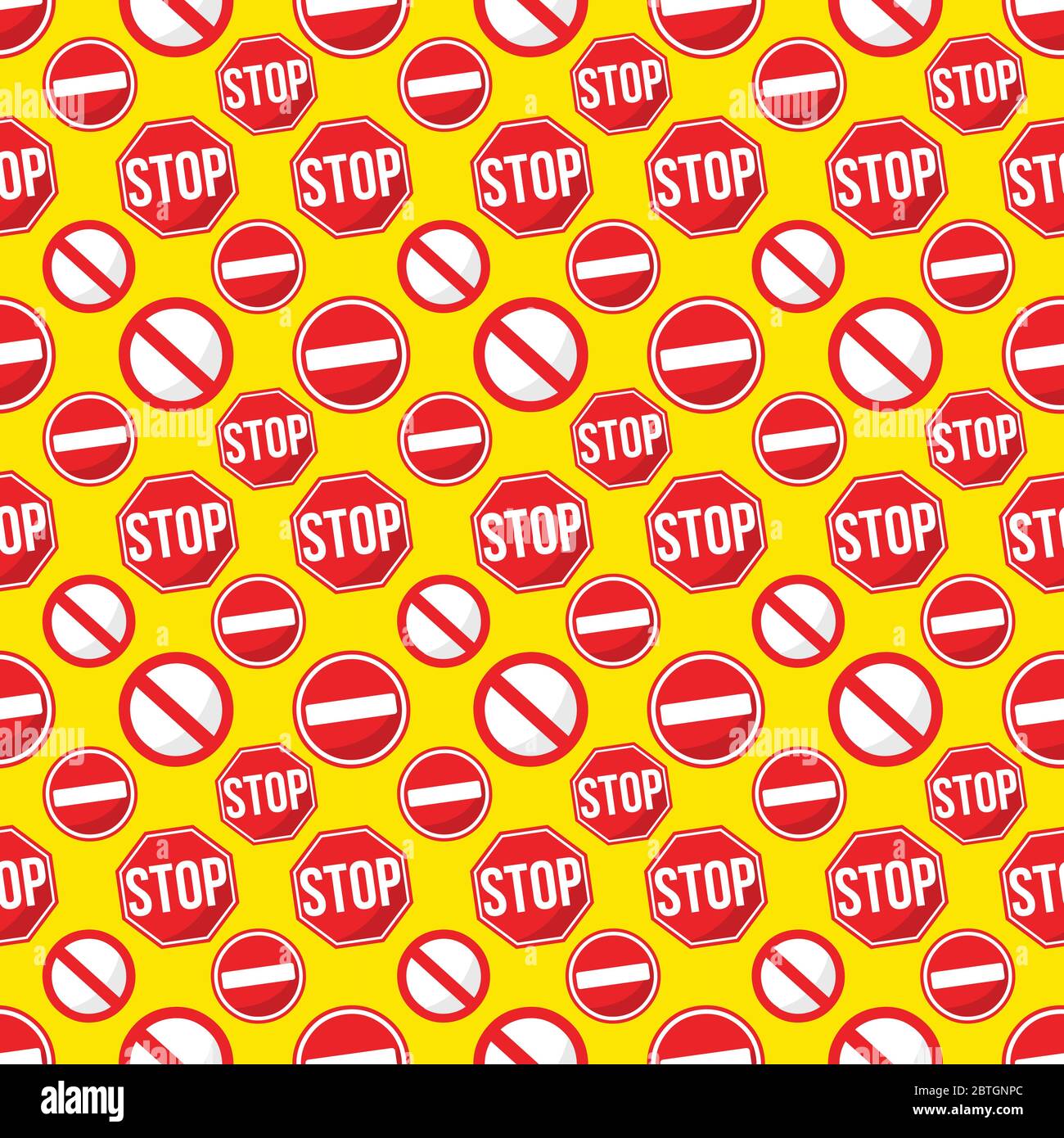 stop sign seamless pattern vector illustration background Stock Vector ...