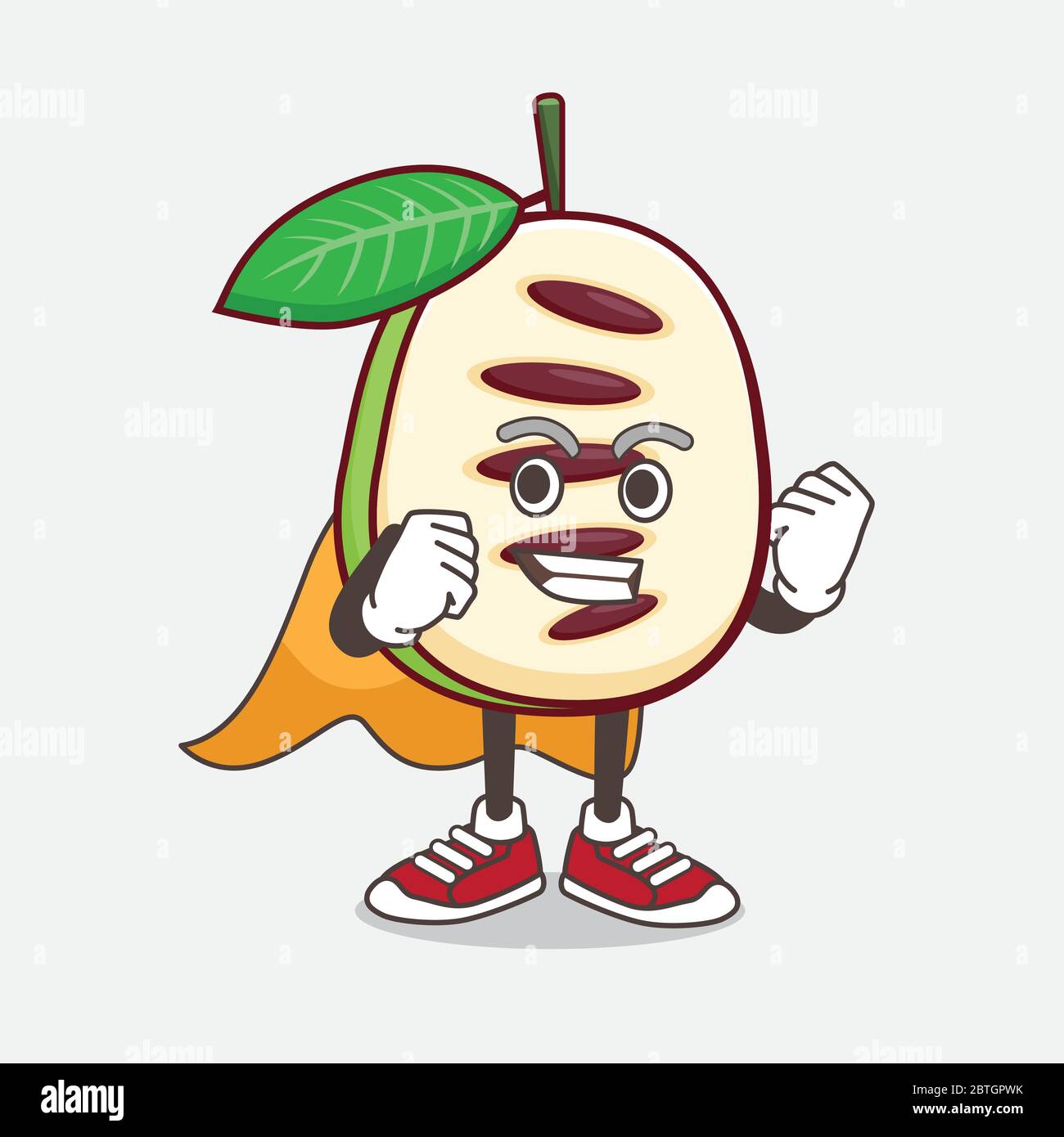 An illustration of Pawpaw Fruit cartoon mascot character dressed as a ...