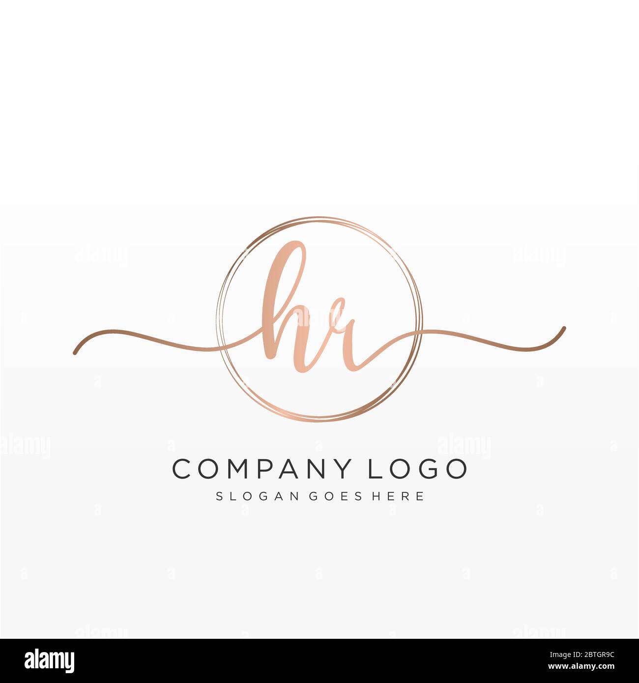 Hr circle logo hi-res stock photography and images - Alamy