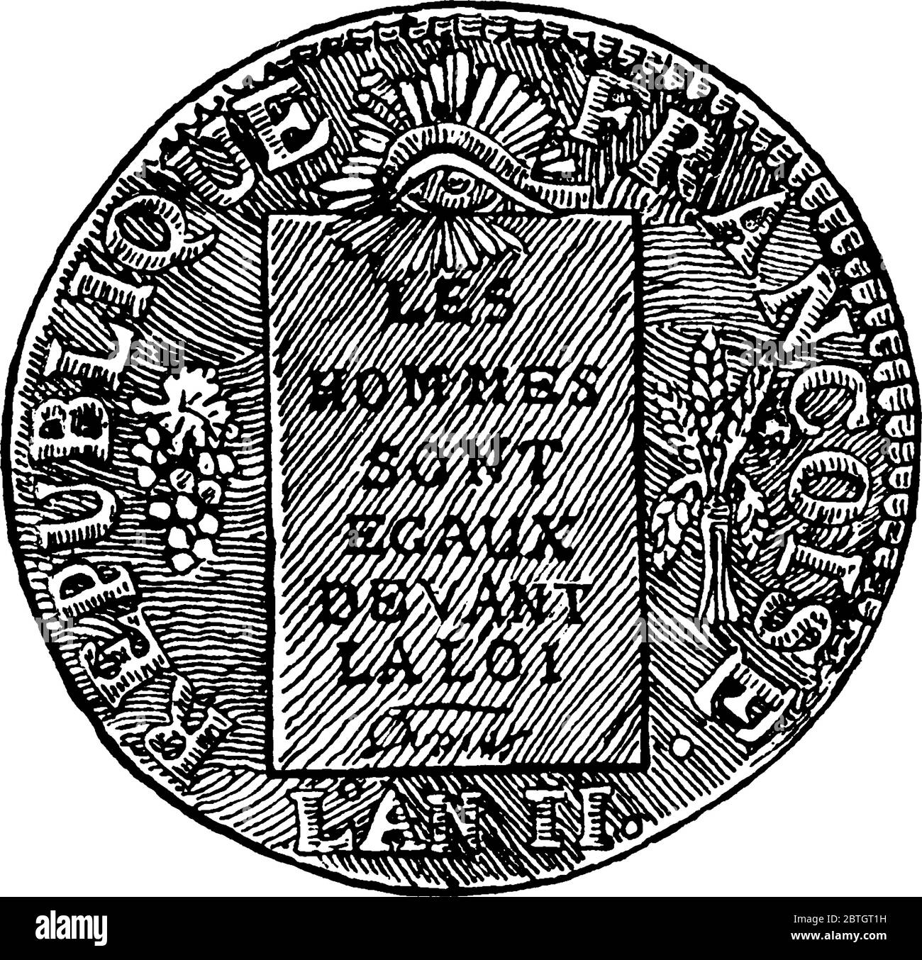 Illustrated coin Cut Out Stock Images & Pictures - Alamy