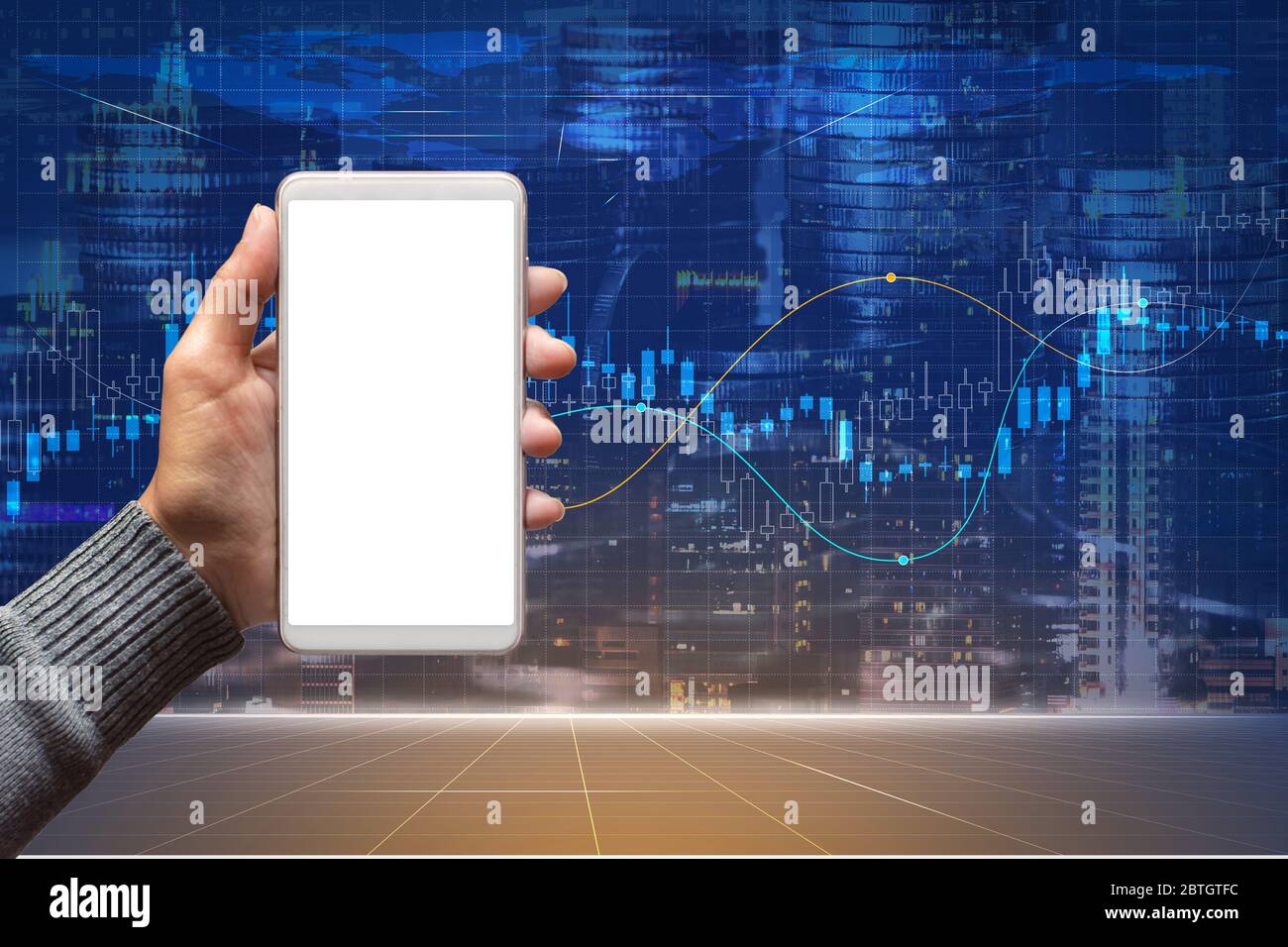 Stock market screen chart hi-res stock photography and images - Alamy