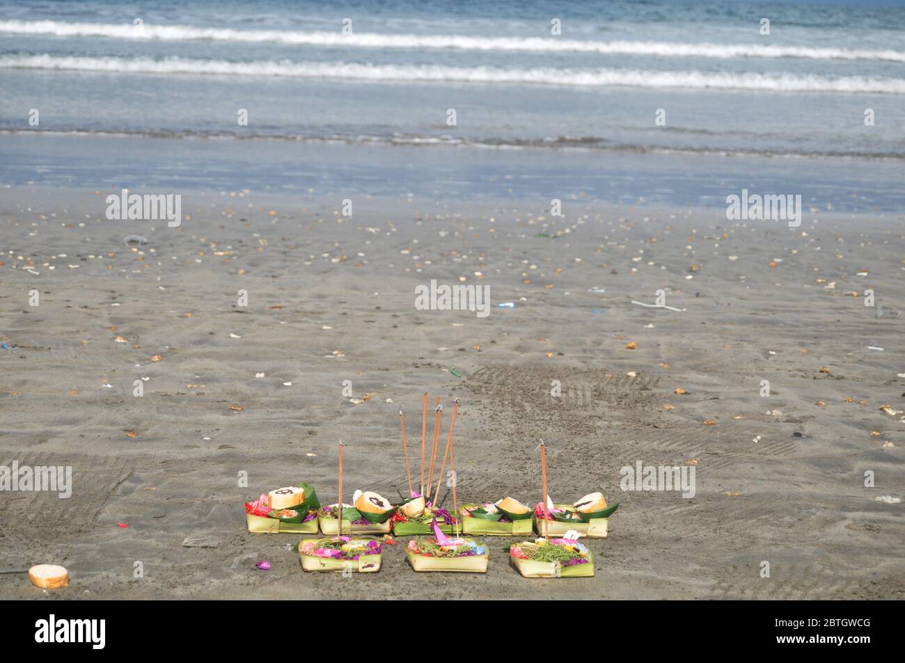 Sacrificial offering set balinese and indonesian style rite offer to ...