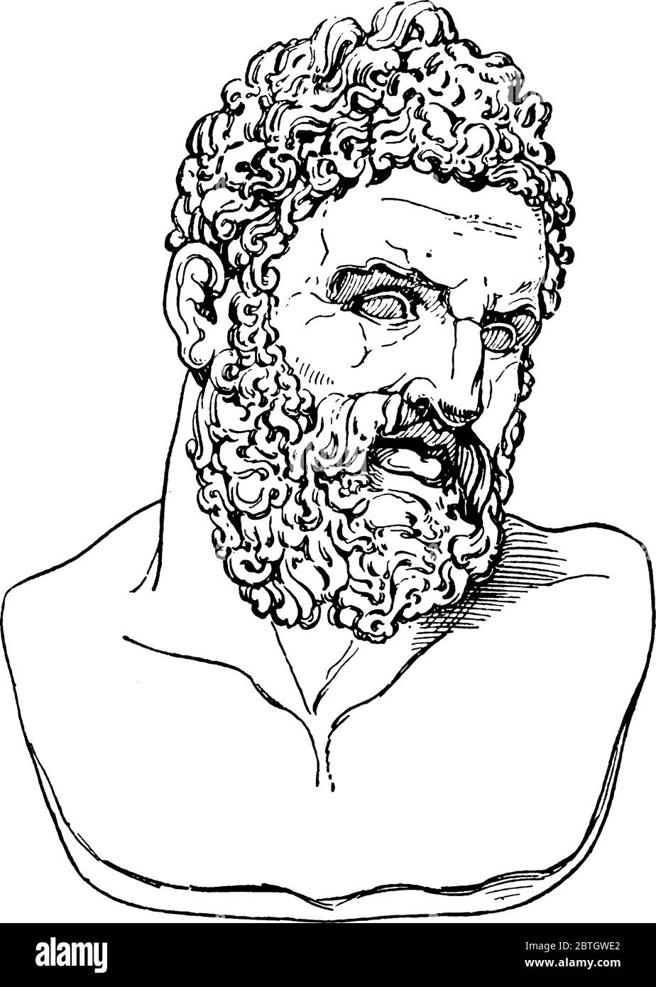 Greek Hercules Drawing