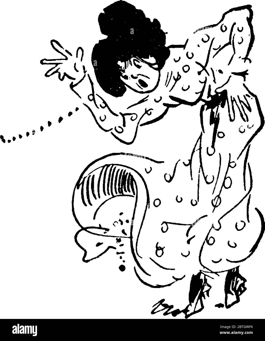 A women leaned over two children and hence children were shouting ...