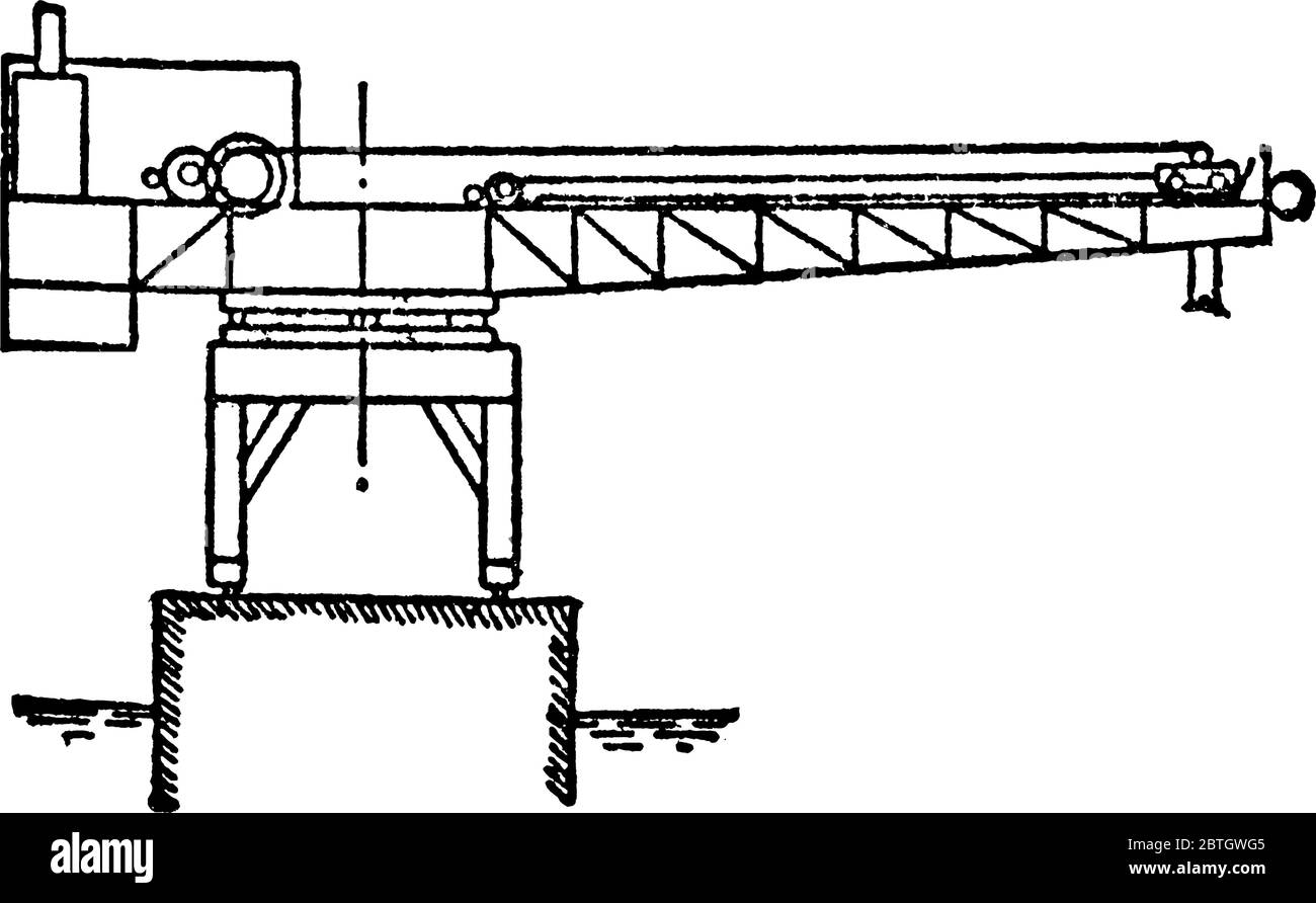 Cantilever crane Cut Out Stock Images & Pictures - Alamy
