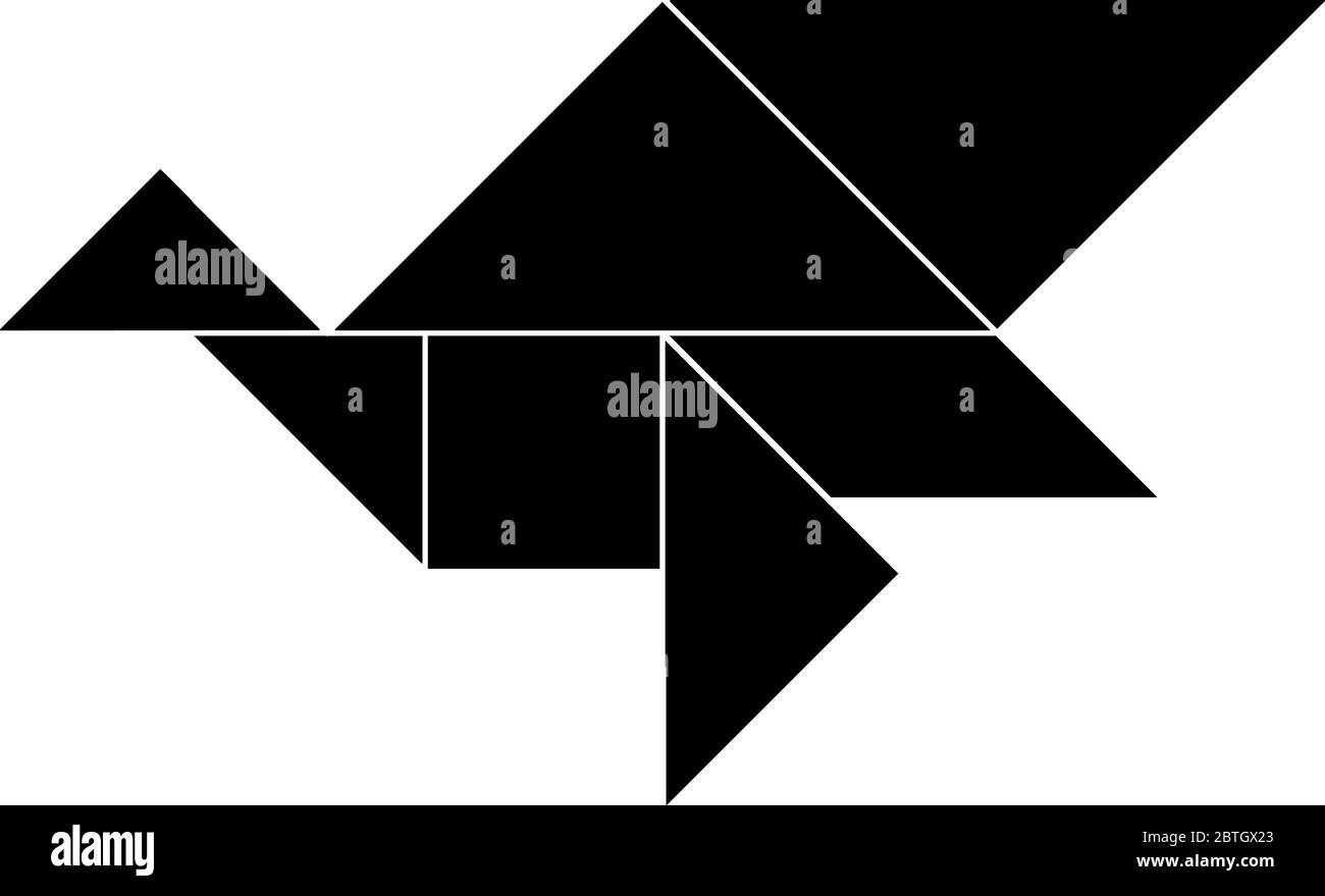 This tangram represents seagull, tangrams gives students an opportunity ...