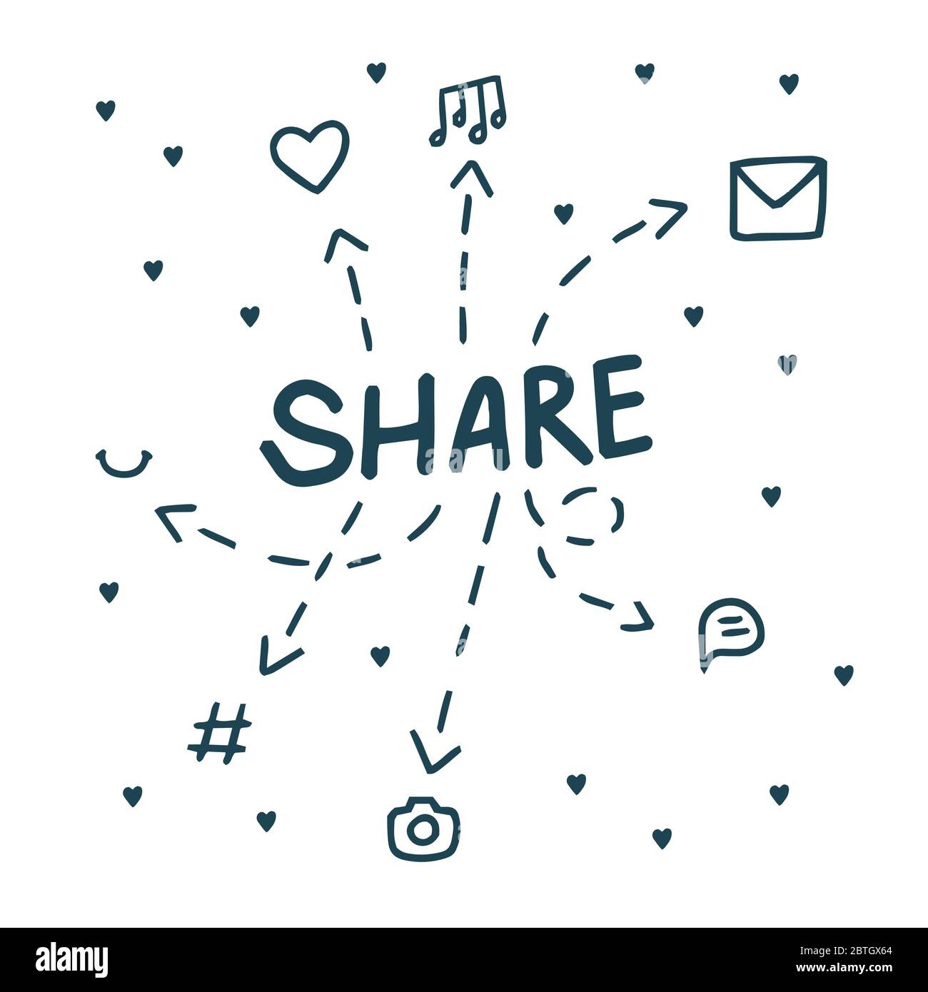 Social media. Share your emotions, likes, music, letters, photos and ...