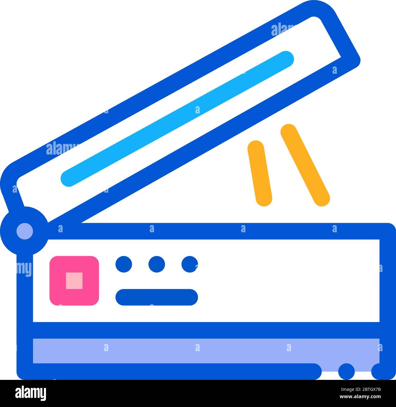 scanner for work icon vector outline illustration Stock Vector Image ...