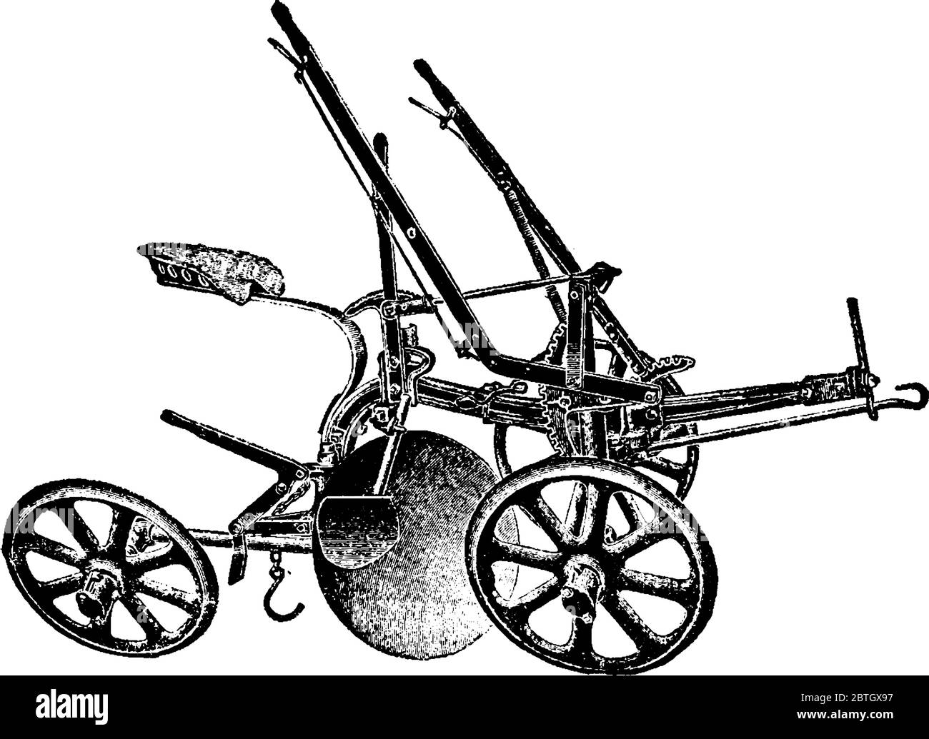 Vintage plow Black and White Stock Photos & Images - Alamy