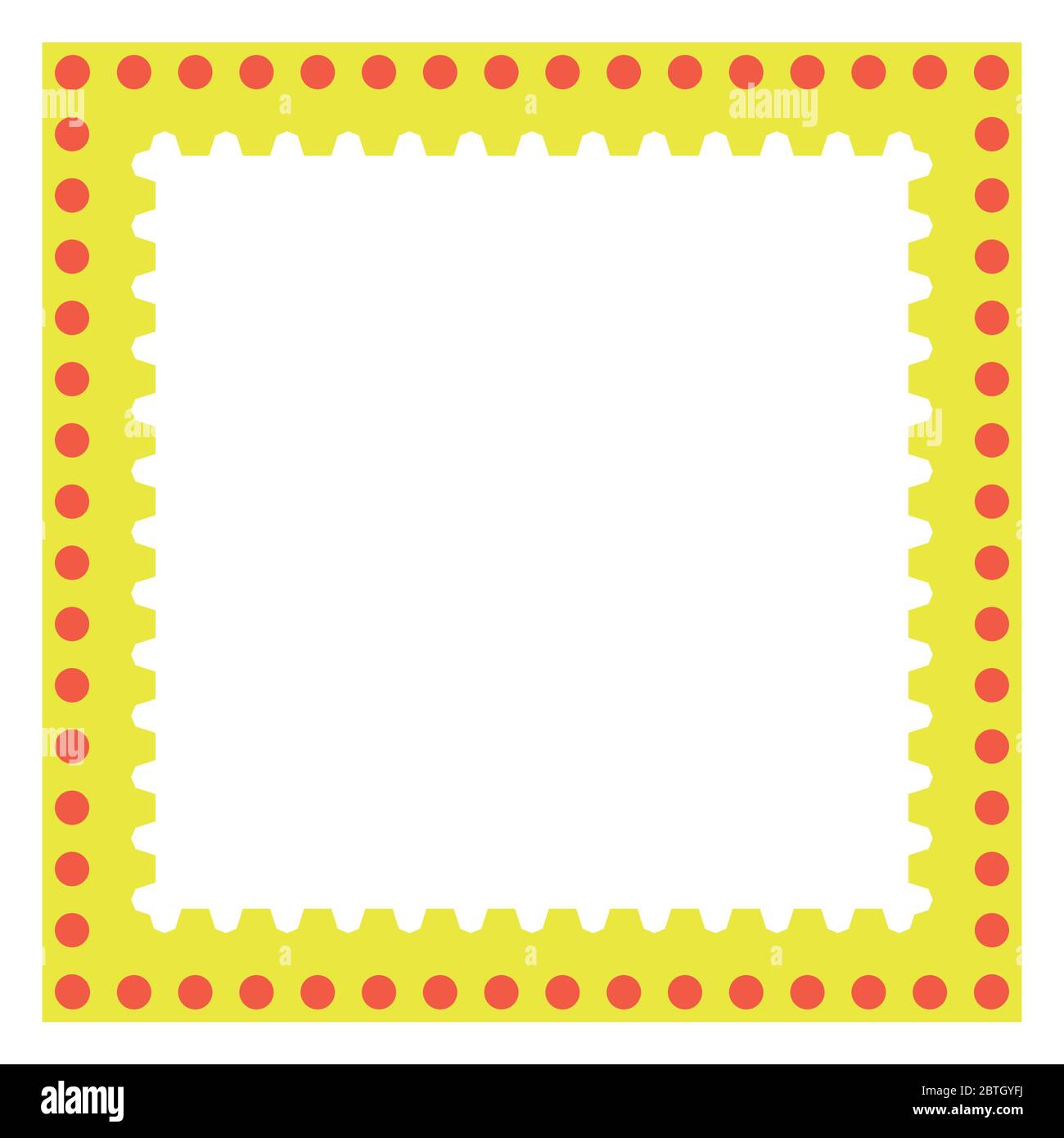 Yellow Polka Dot Border