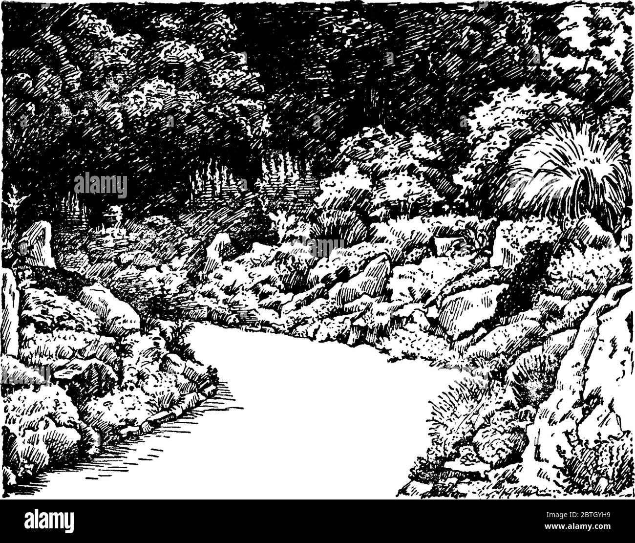 White rock gardens Stock Vector Images - Alamy