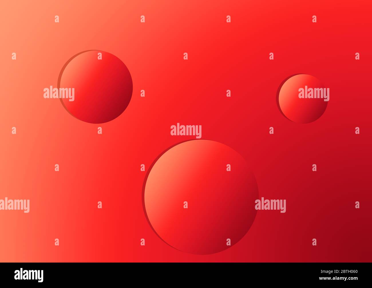 Trending Red Gradient Circles With Gradient Background, For Wall Art ...