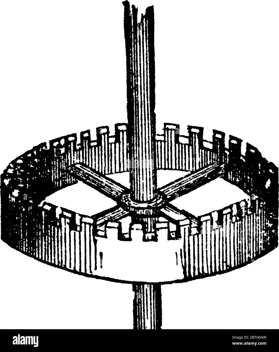 a gearwheel or cogwheel with teeth that project from the face of the ...