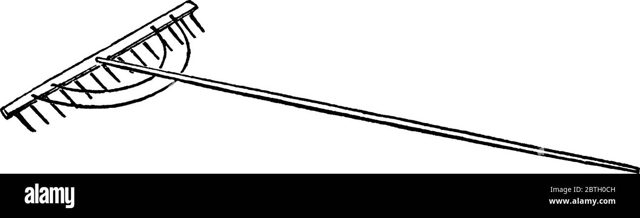 Hand Rake is a tool for cleaning up dead leaves and plant materials ...