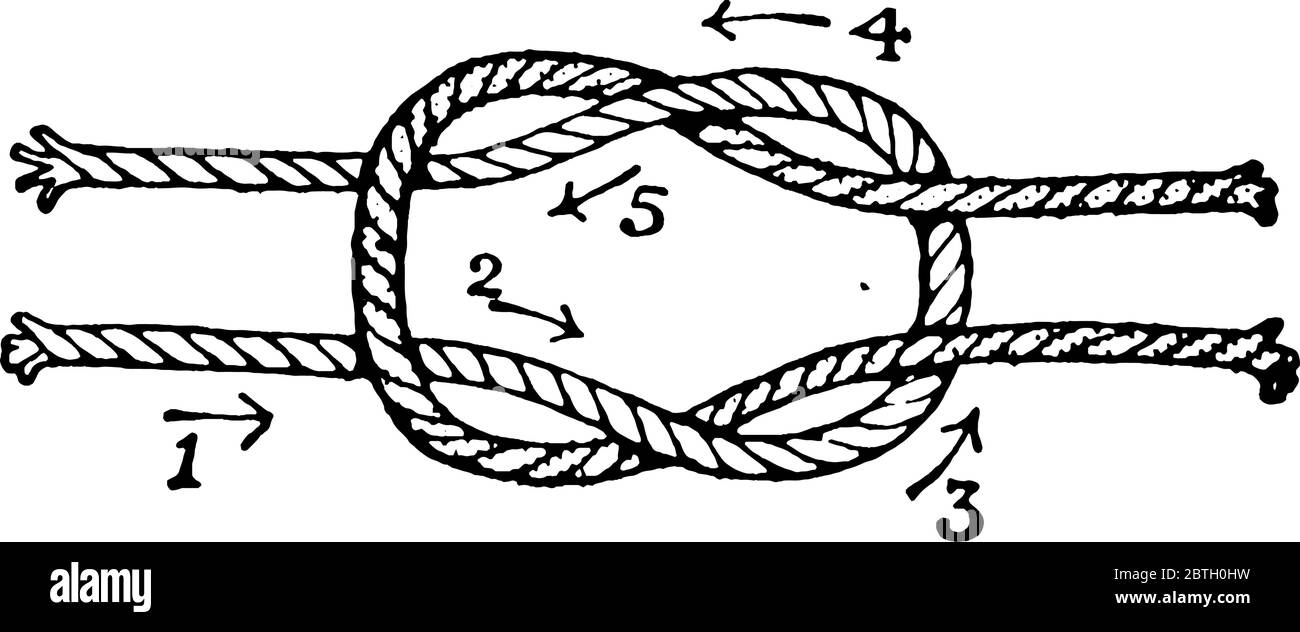 Represents, reef knot or square knot. The loop of a knot is called ...