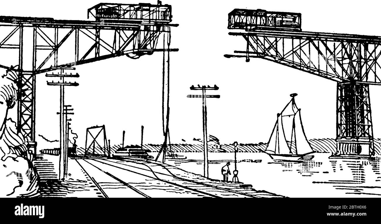 Construction of a long projecting beam, built using cantilevers. The ...