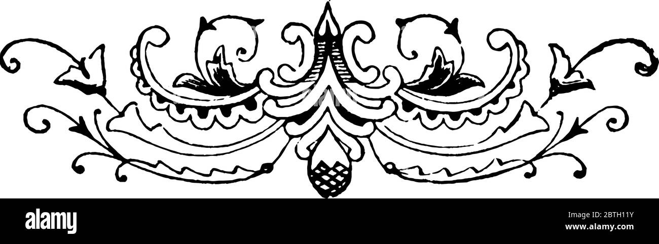 A floral motif, decorated with repeated designs and bold patterns ...