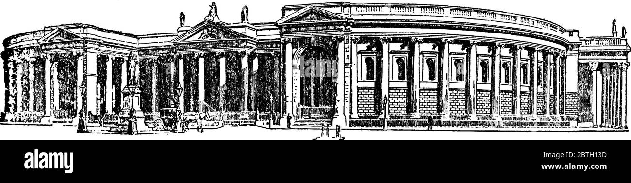 A typical representation of the large building, Dublin Bank, located in ...