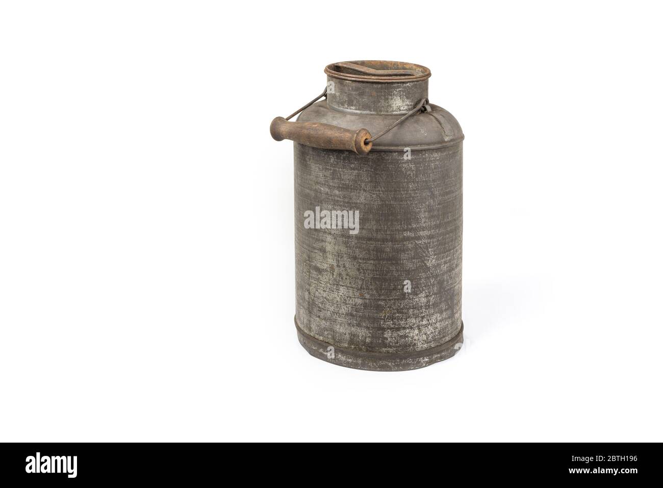 Repro Liquid can with door handle on a white Stock Photo - Alamy