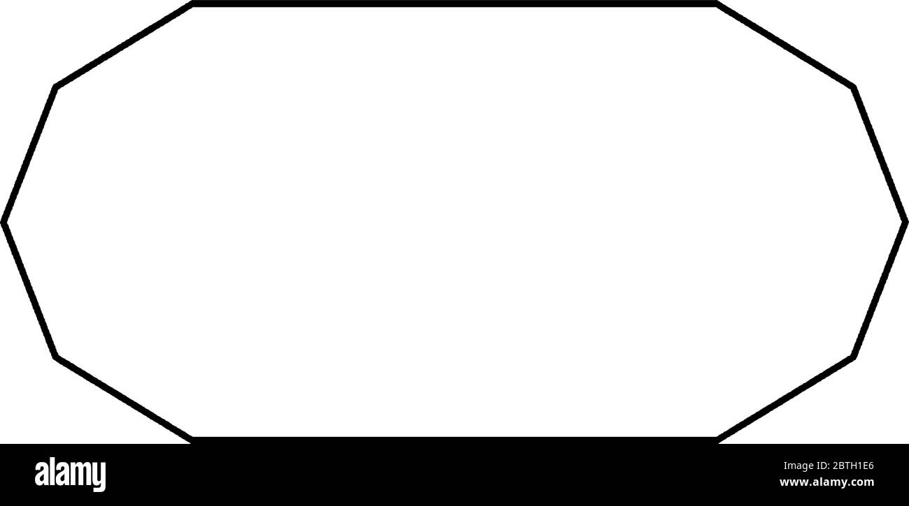 Twelve Sided Polygon, all sides are unequal in length and interior ...