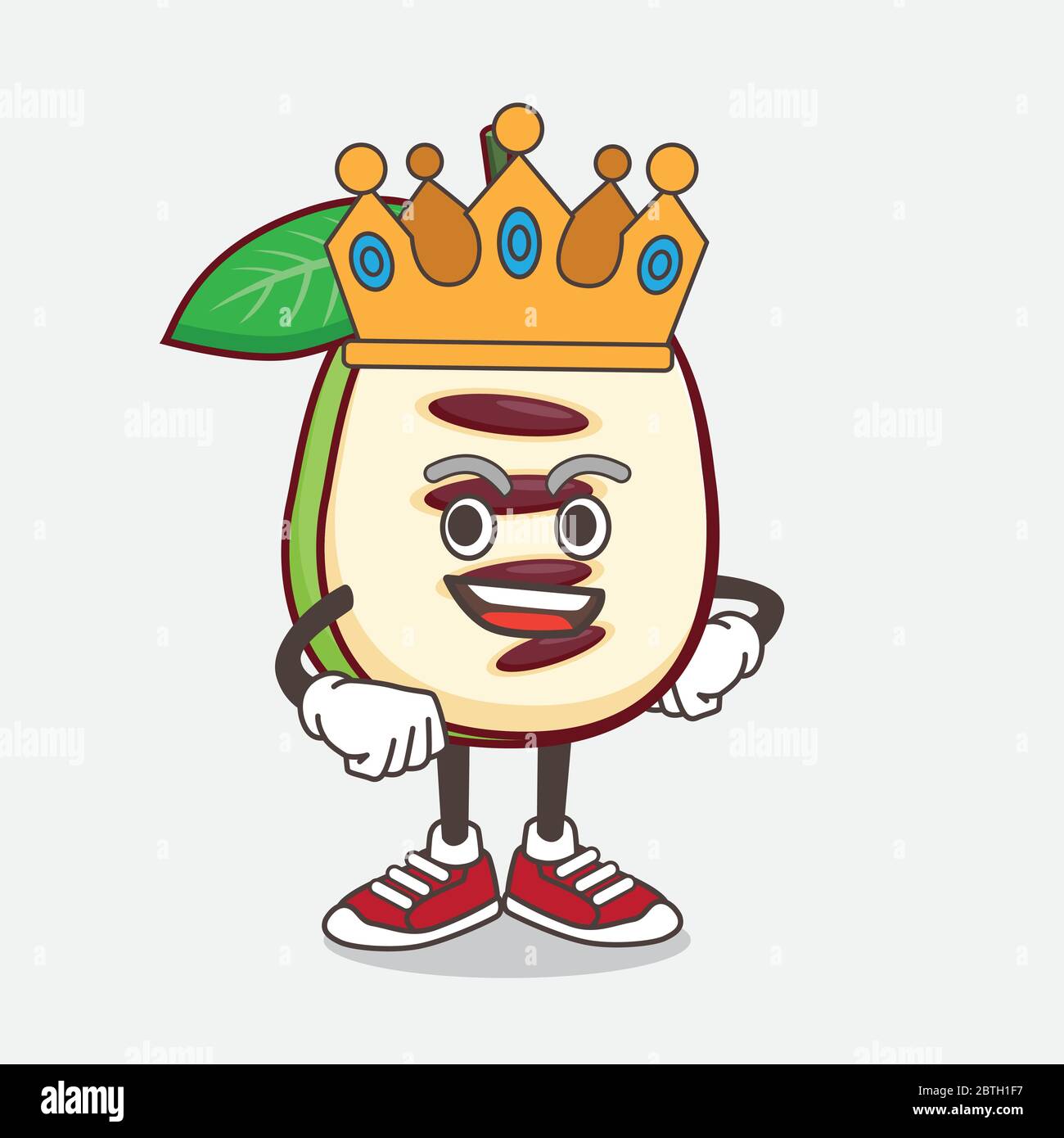 An illustration of Pawpaw Fruit cartoon mascot character stylized of ...