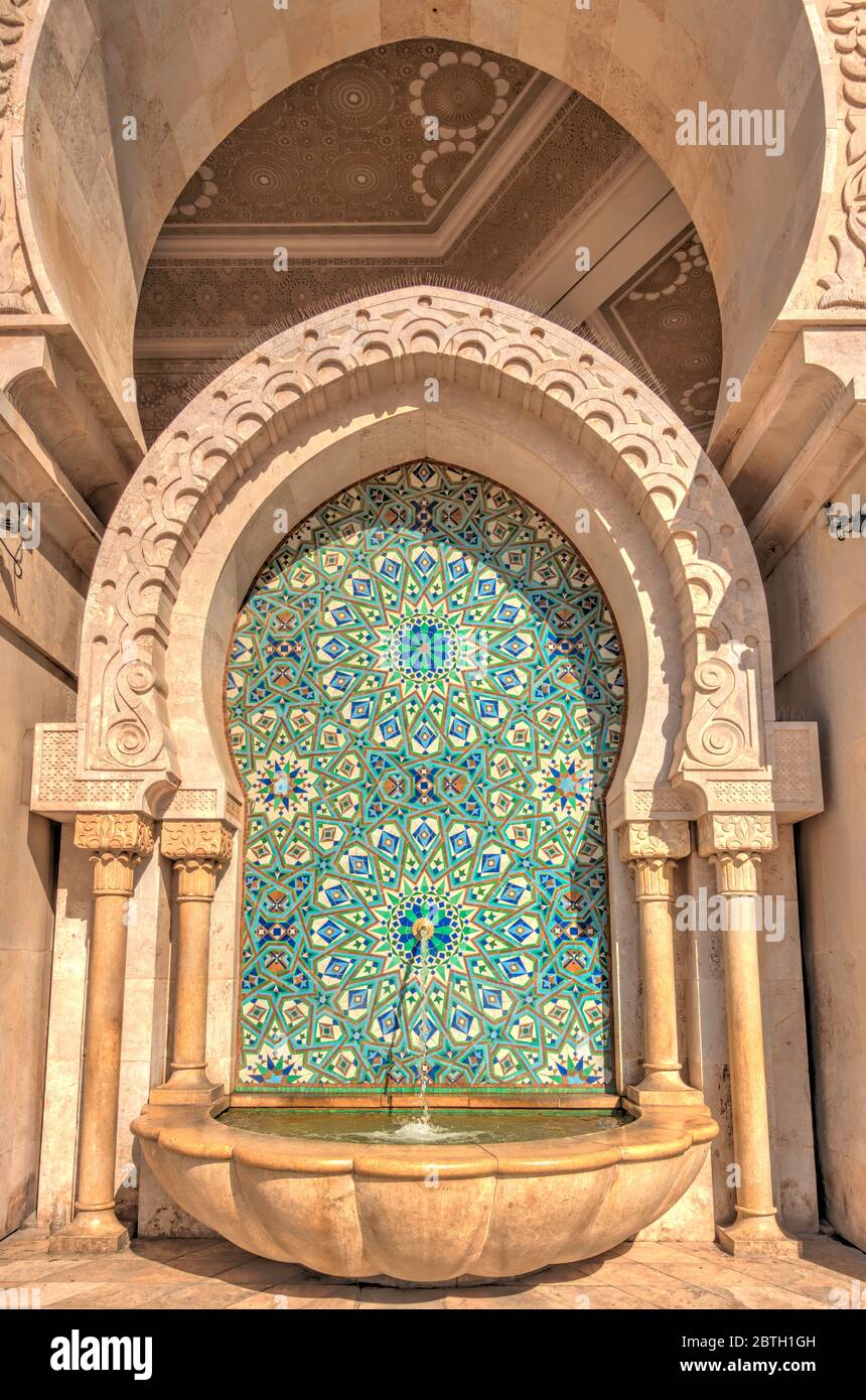 Hassan II Mosque, HDR Hi-res image Stock Photo - Alamy