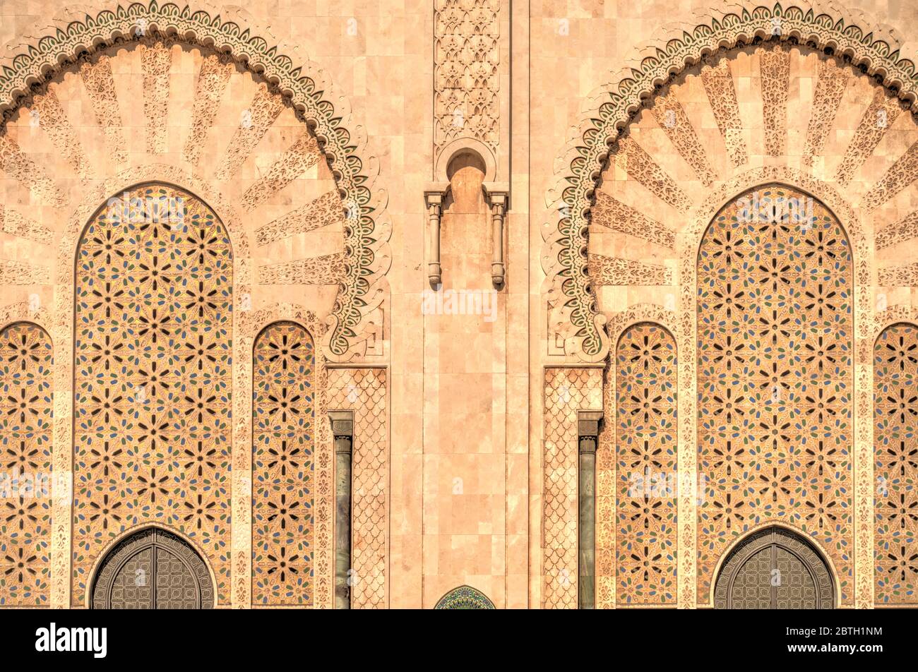 Hassan II Mosque, HDR Hi-res image Stock Photo - Alamy