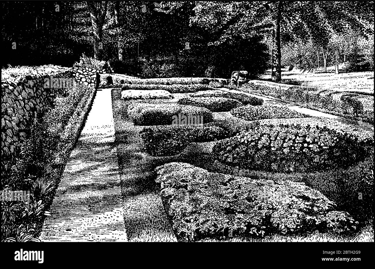 Semi formal garden Stock Vector Images - Alamy