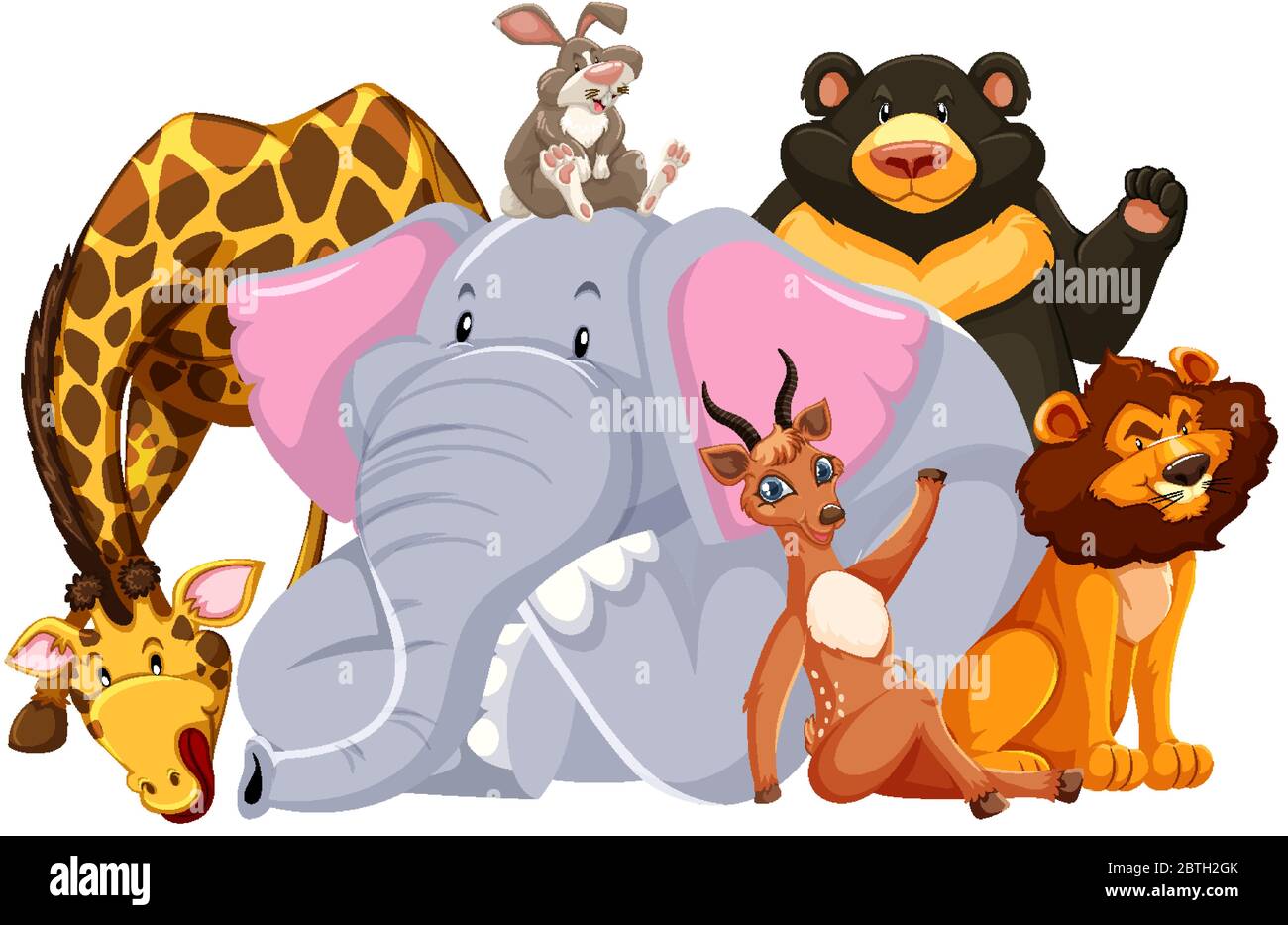 Group Of Animals Together Clipart
