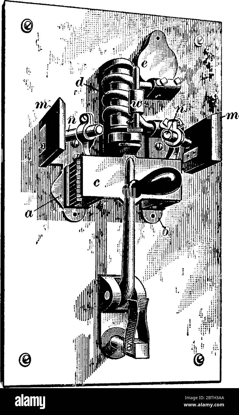 Circuit breaker is an appliance used to cut flow of current, vintage ...